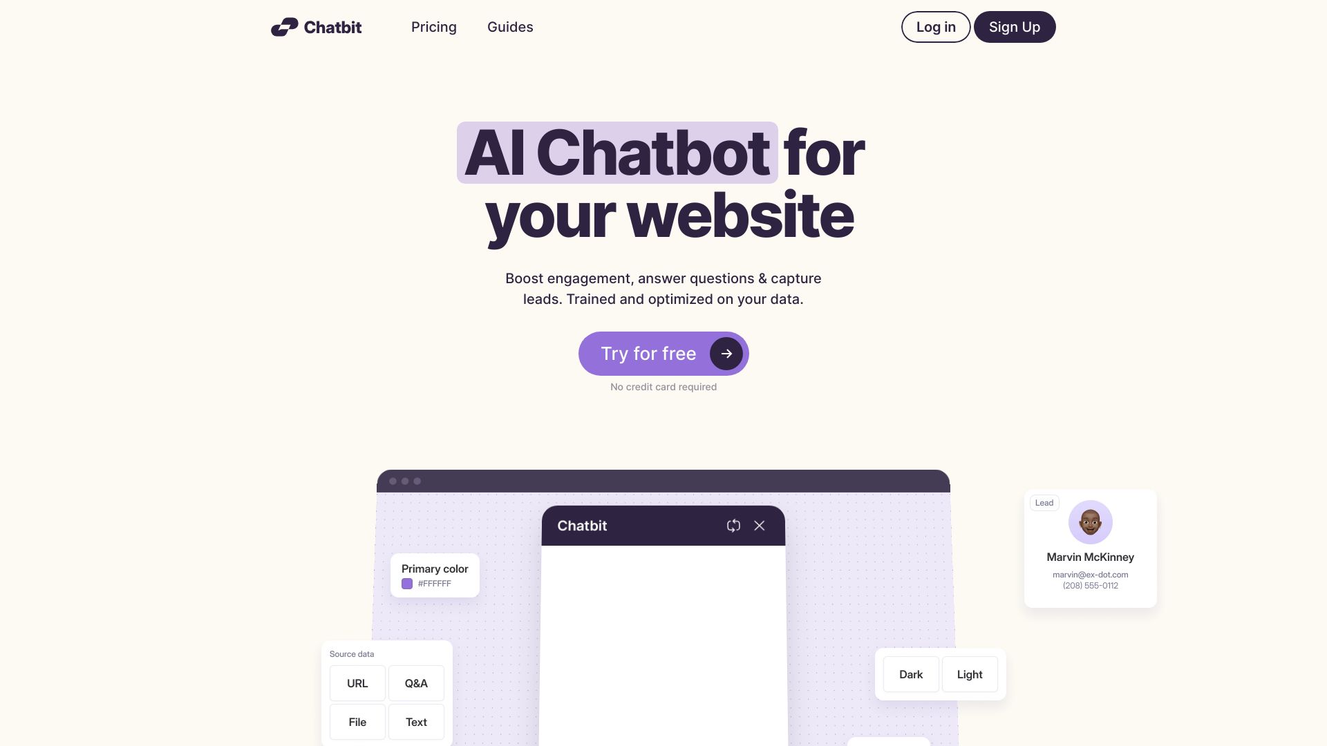 ChatBit - Custom AI Chatbots for Your Website | Creati.ai