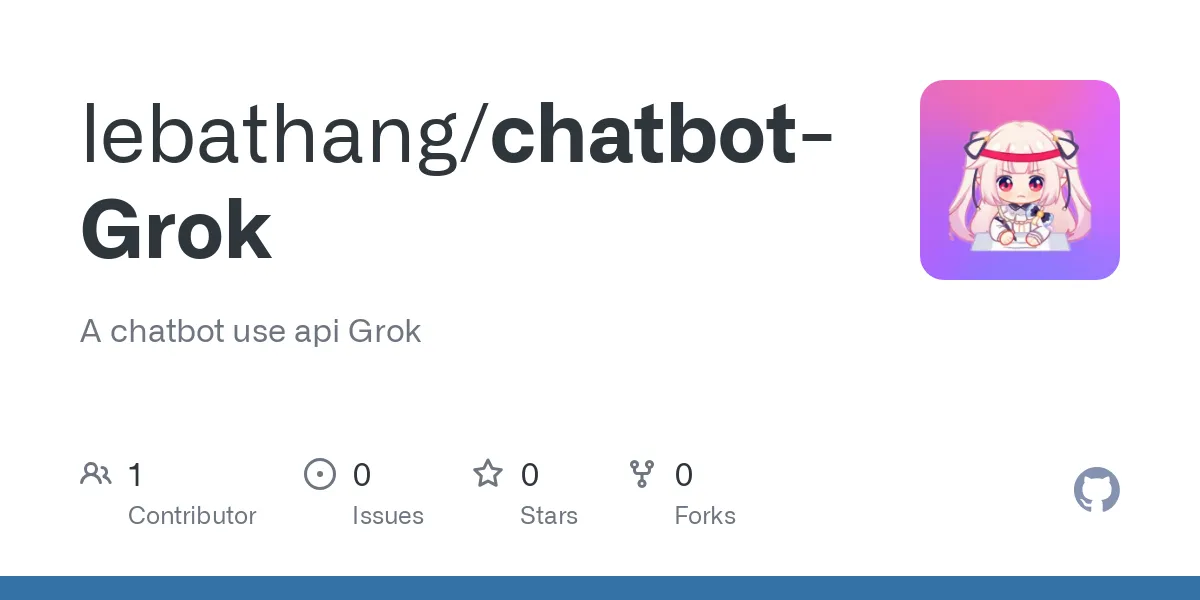Chatbot-Grok: Marco de trabajo de chatbot IA Python de código abierto y extensible | Creati.ai