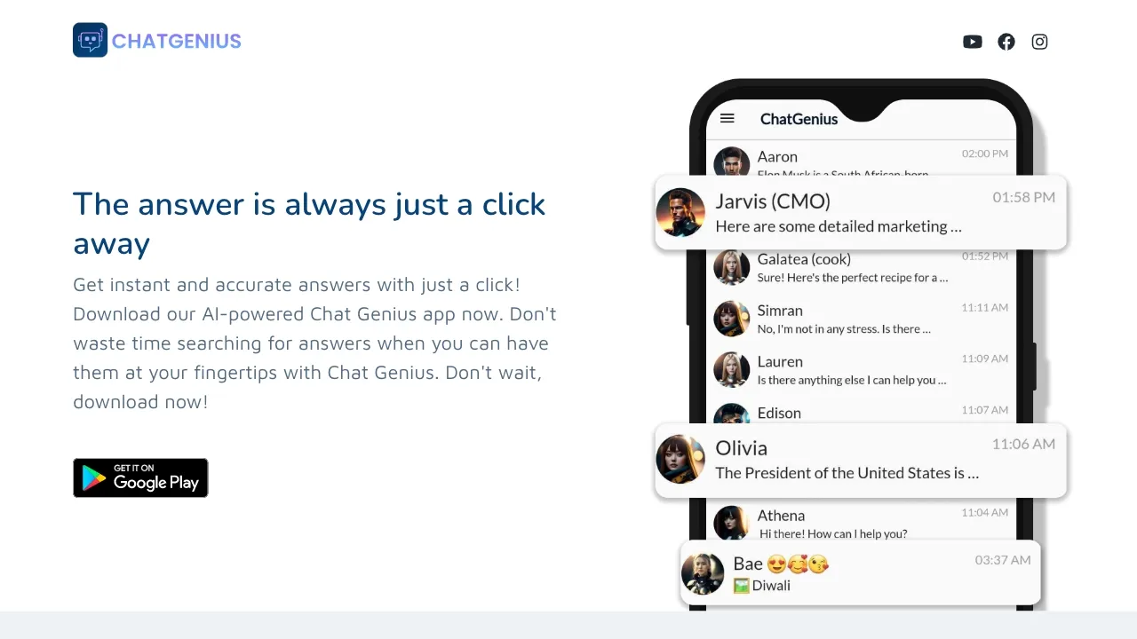 ChatGenius: Advanced AI Chatbot for Business Efficiency | Creati.ai