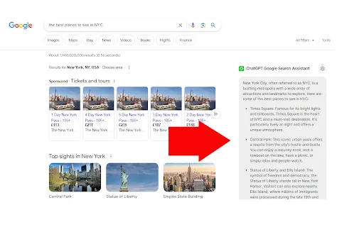 ChatGPT Google Search Assistant - Chrome Extension | Creati.ai