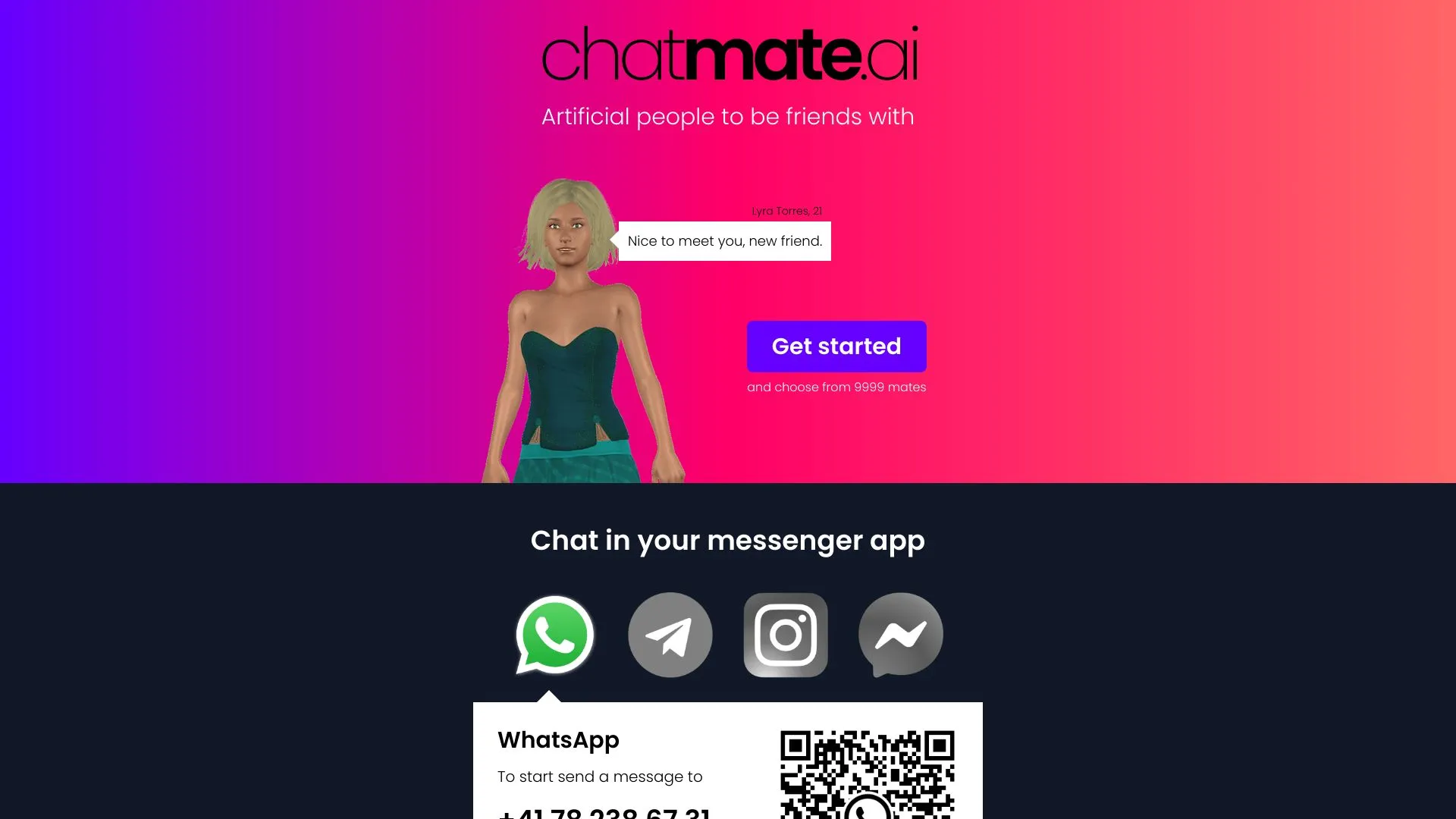 Chatmate AI - Intelligent Virtual Companions | Creati.ai