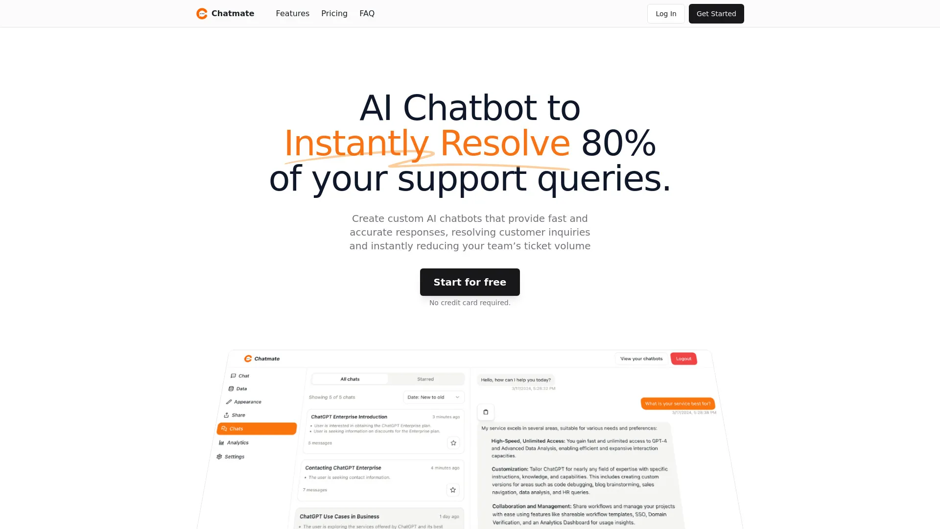 Chatmate - AI Customer Support Chatbots | Creati.ai