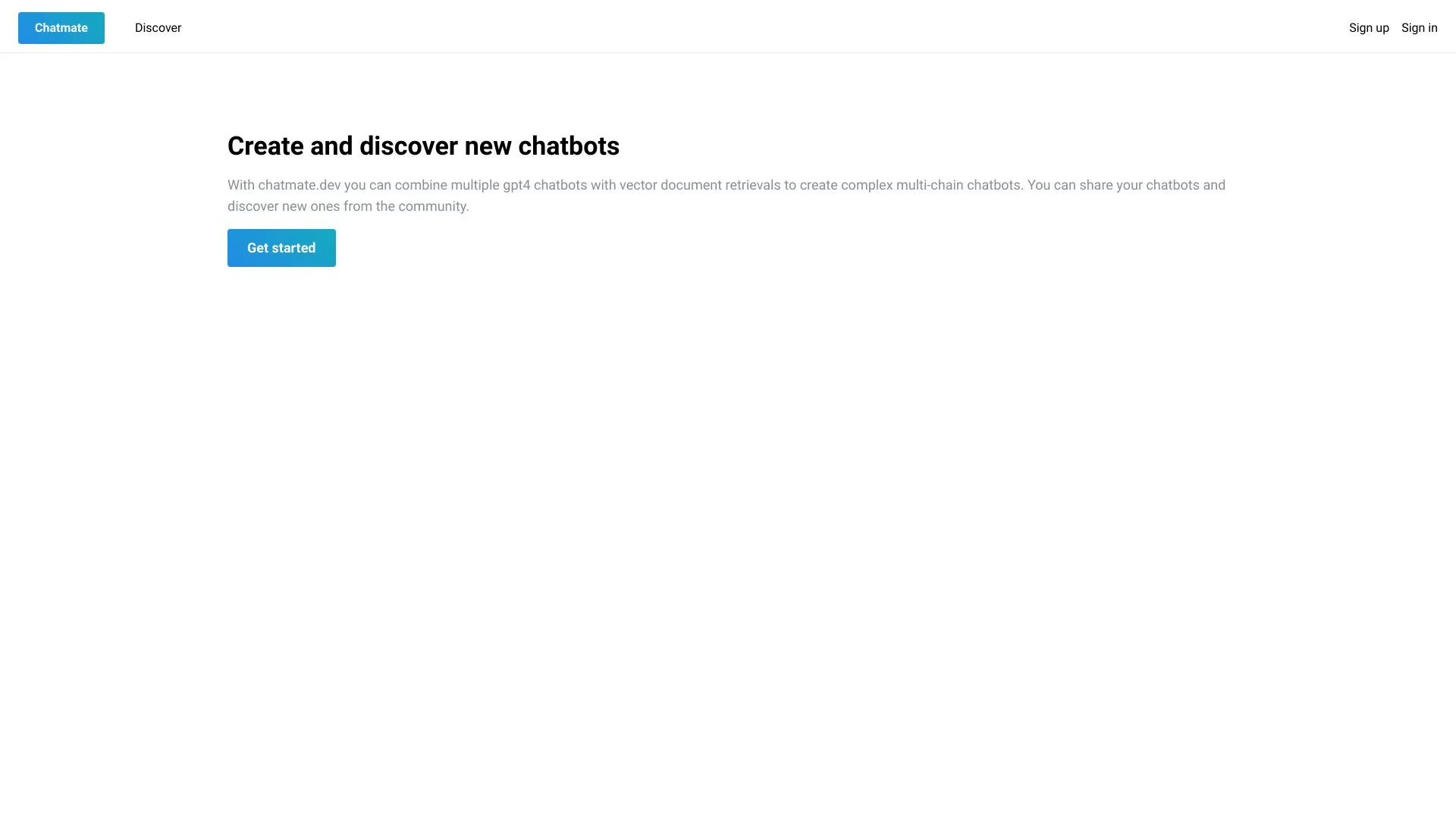 Chatmate.dev - Create and Manage GPT-4 Based Chatbots | Creati.ai