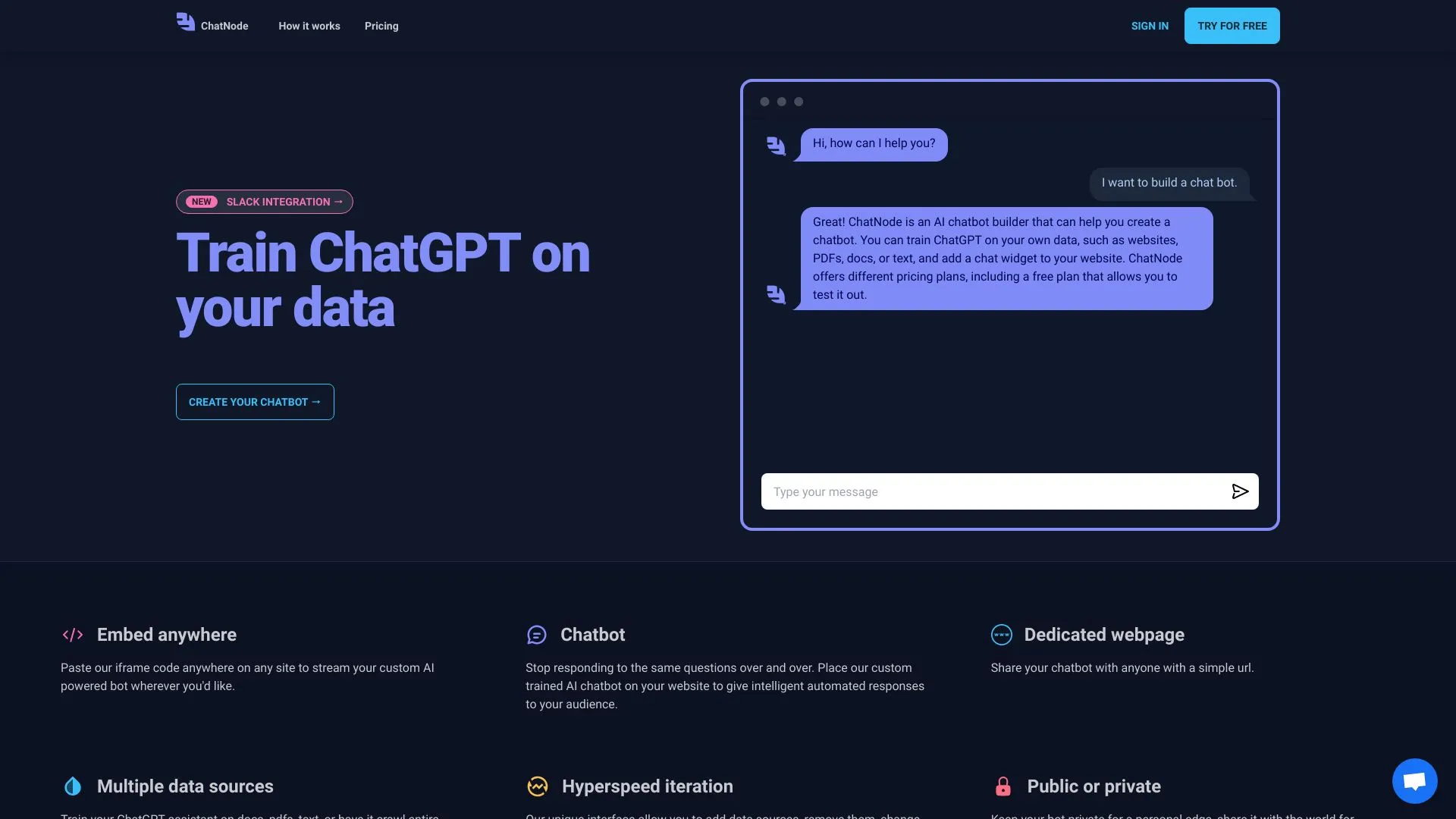 ChatNode - The Future of AI Chatbot Building | Creati.ai
