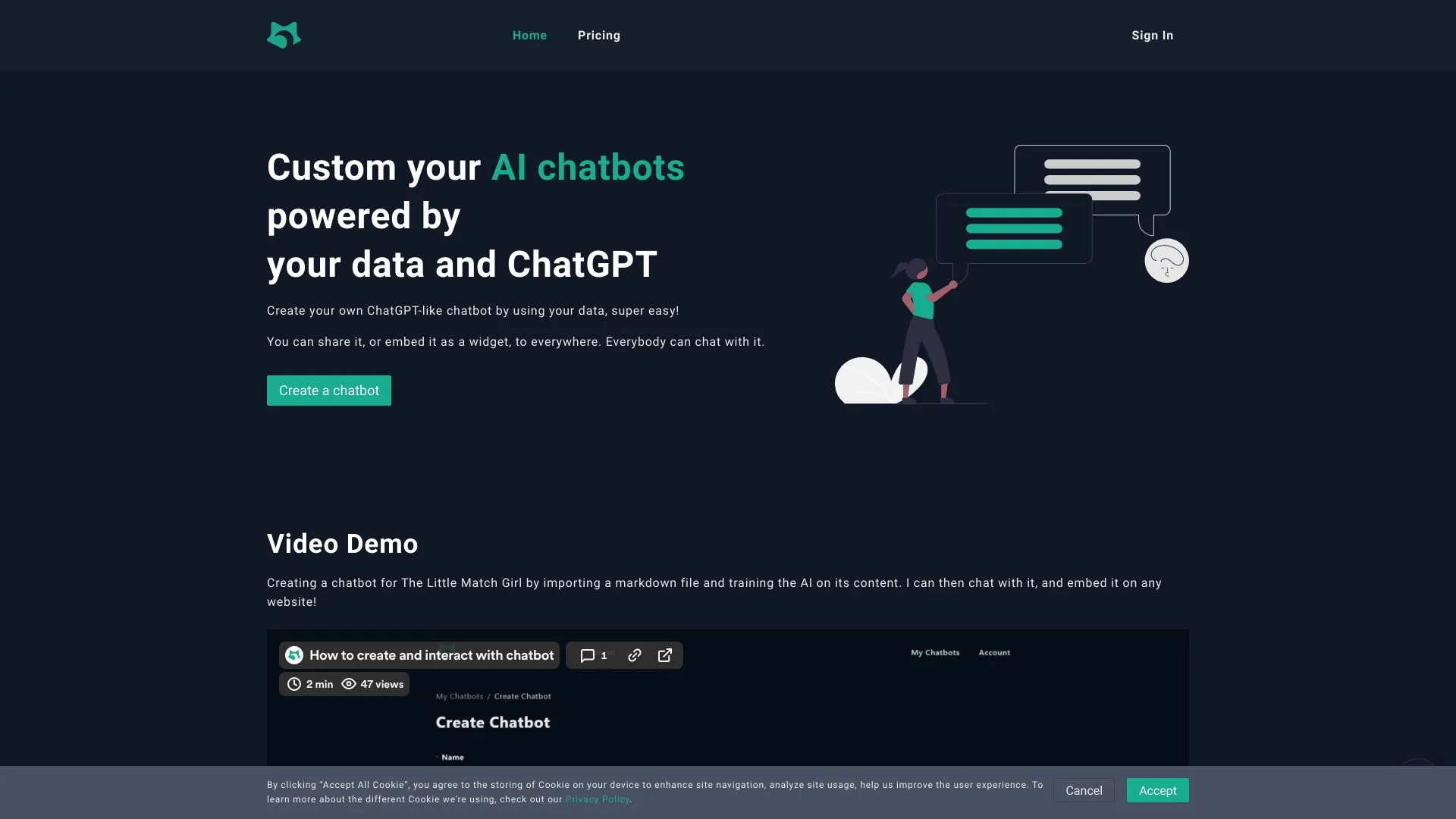 Chatof.AI - Crea chatbots de IA personalizados fácilmente | Creati.ai
