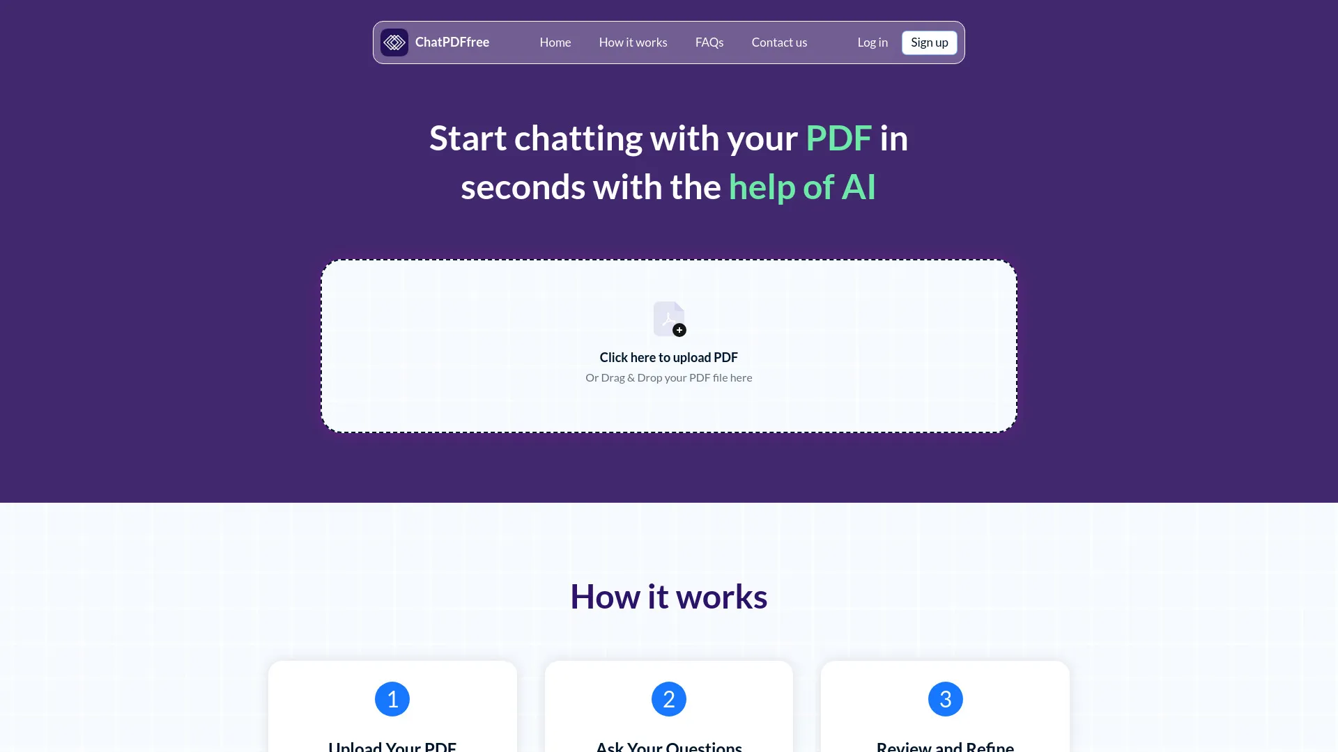ChatPDFFree - Free Online PDF Management Tool | Creati.ai