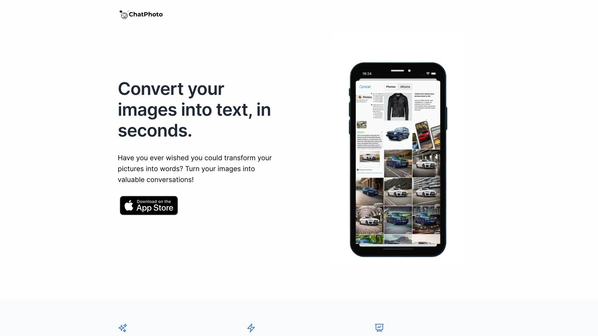 ChatPhoto: AI Image to Text Conversion Tool | Creati.ai