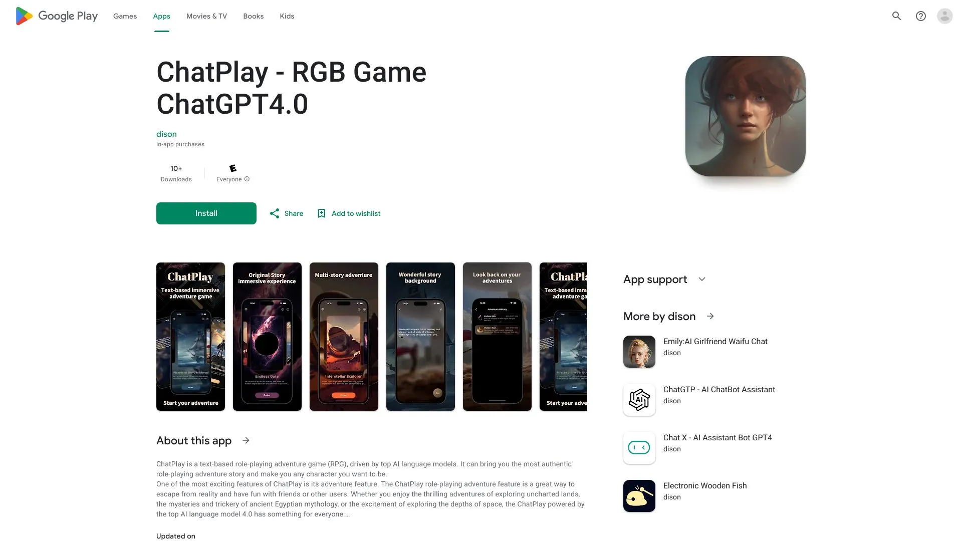 ChatPlay: Jogo RPG baseado em texto com IA | Creati.ai