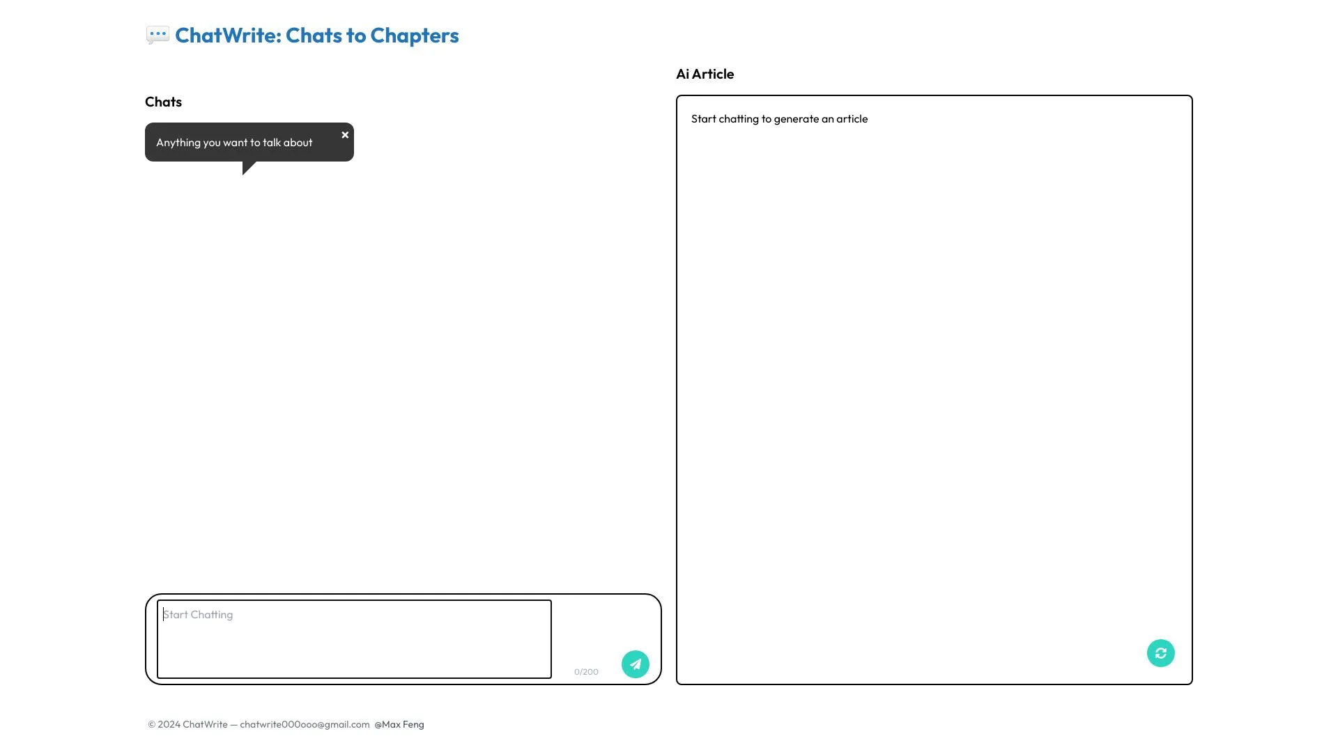 ChatWrite: Transform Chats into Structured Chapters | Creati.ai