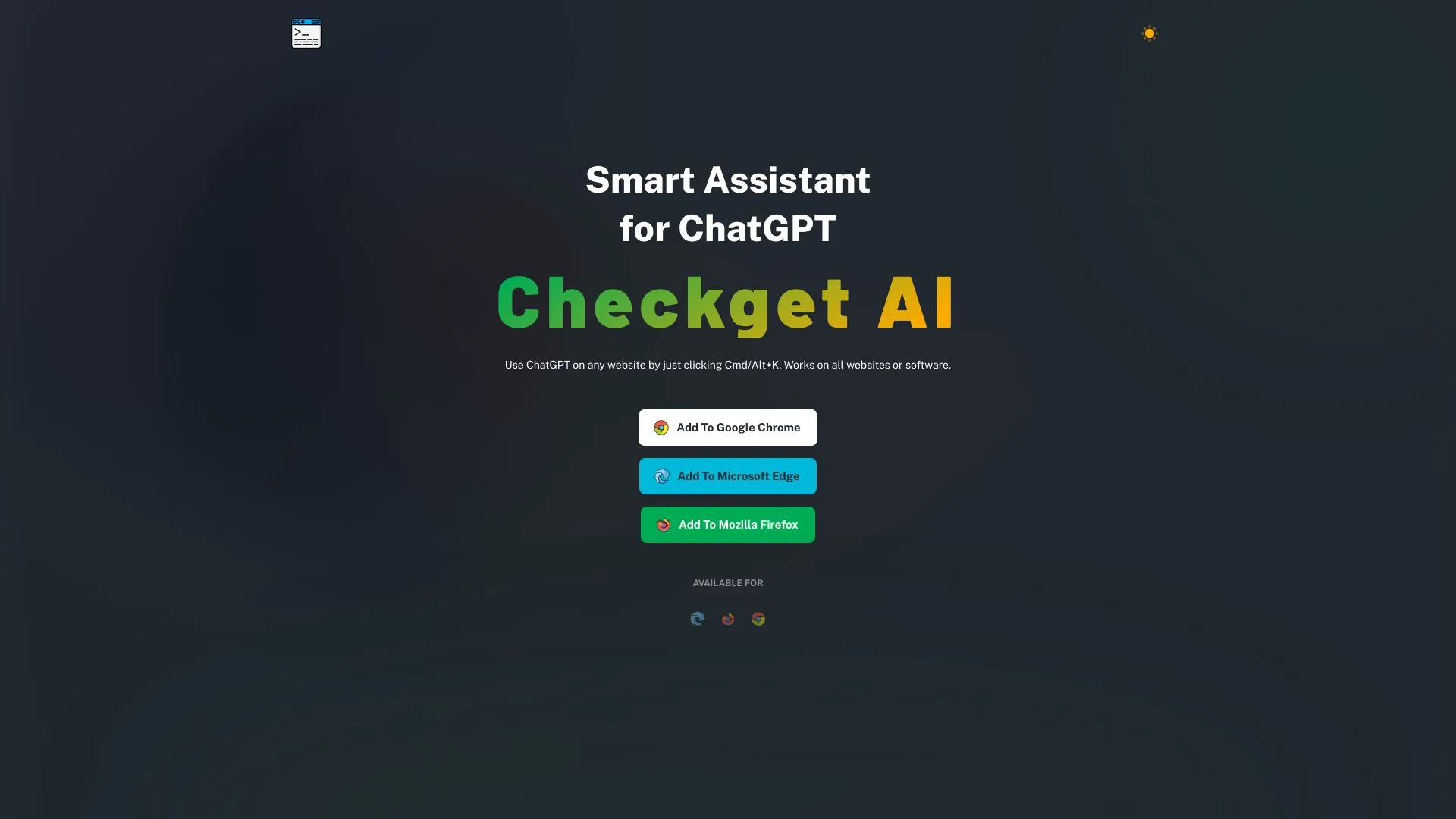Checkget AI: Your Smart Browser Assistant Powered by GPT-4 | Creati.ai