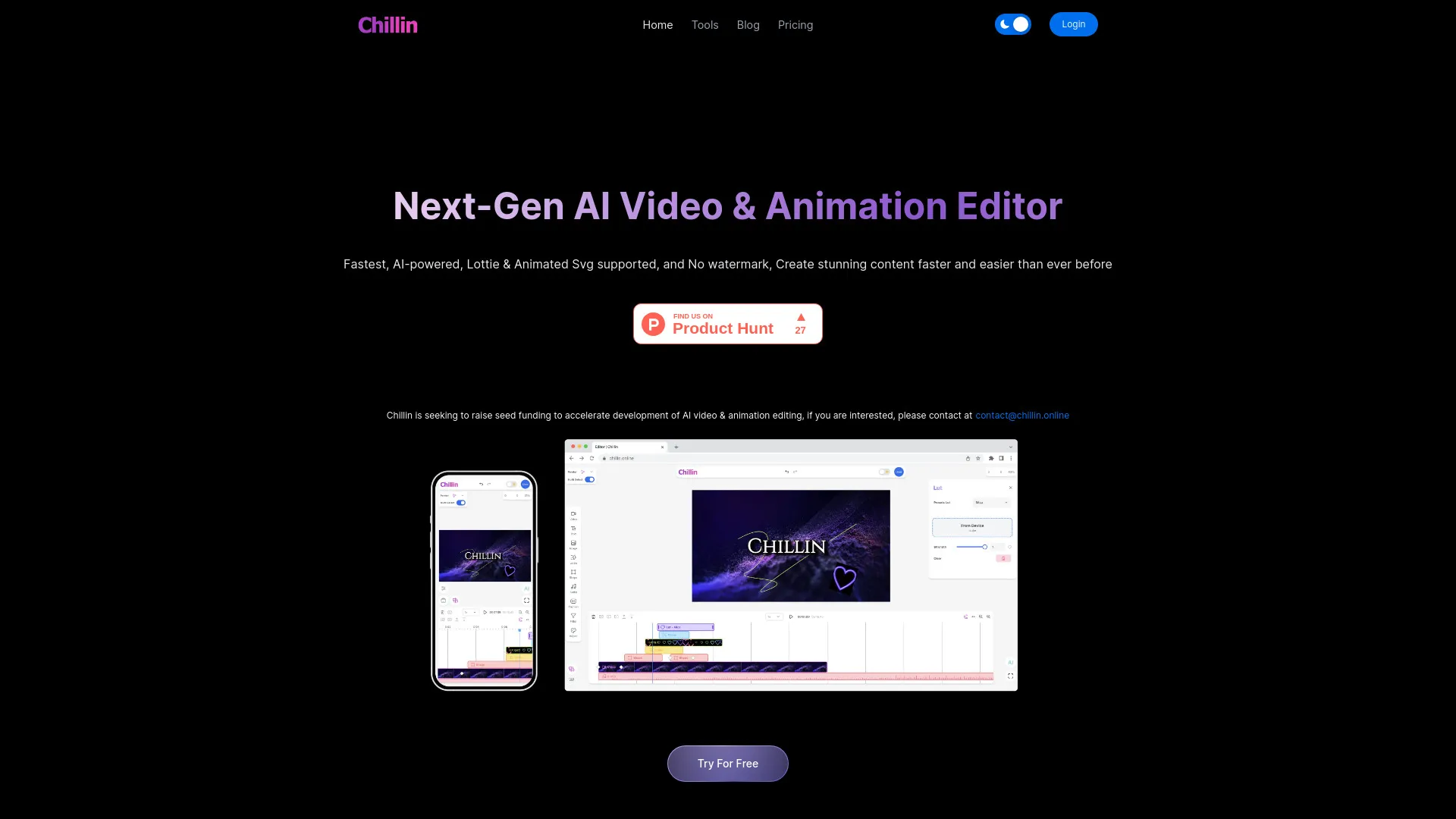 Chillin: Next-Gen AI Video Editor with No Watermark | Creati.ai