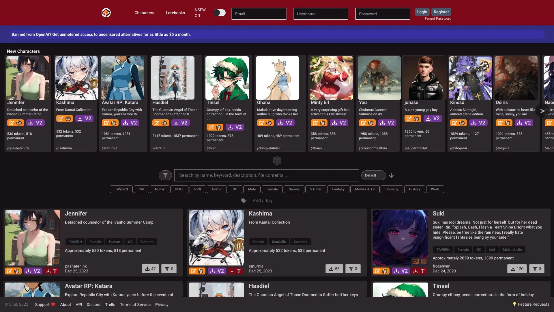 Chub.AI - 進階聊天機器人平台，適用於個人和專業使用 | Creati.ai