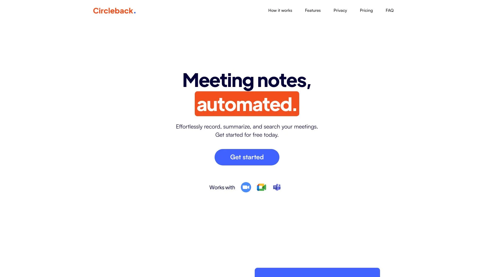 Circleback AI - Your Smart Meeting Assistant | Creati.ai