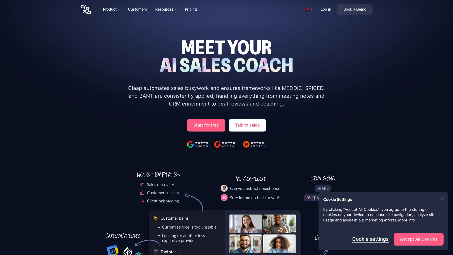 Claap - Boost Sales Efficiency with AI-driven Automation | Creati.ai