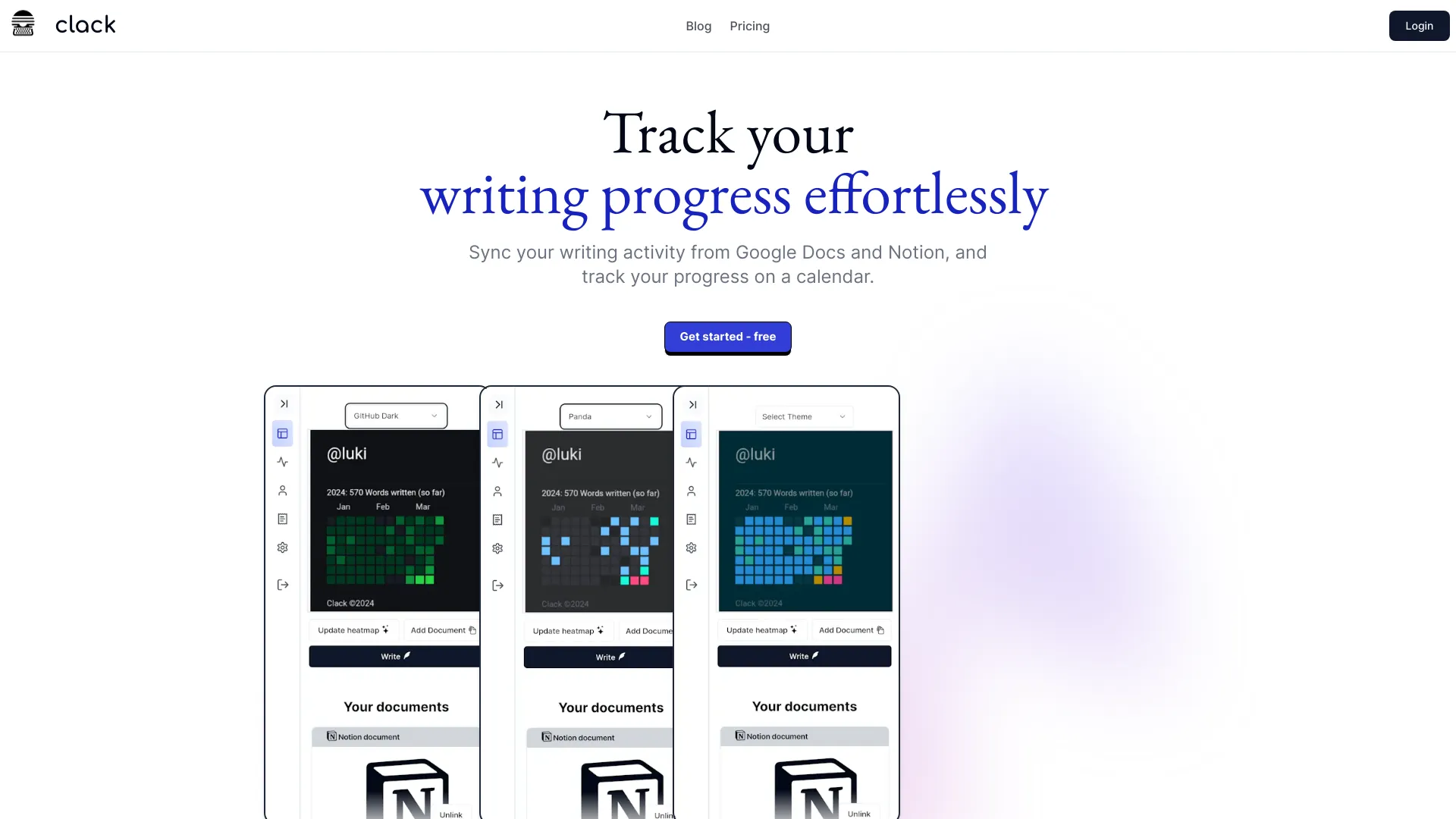 Clack: Effortless Writing Progress Tracker | Creati.ai