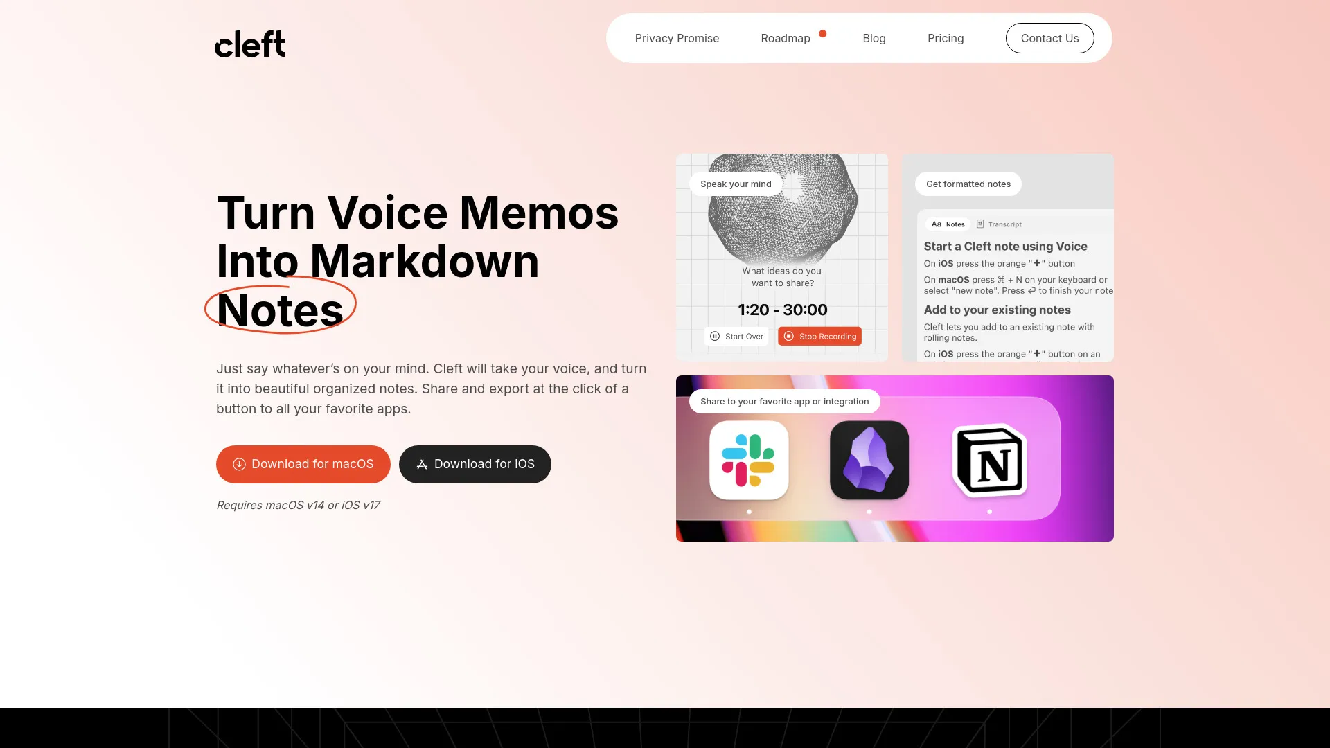 Cleft Notes: AI-Powered Voice to Notes App | Creati.ai
