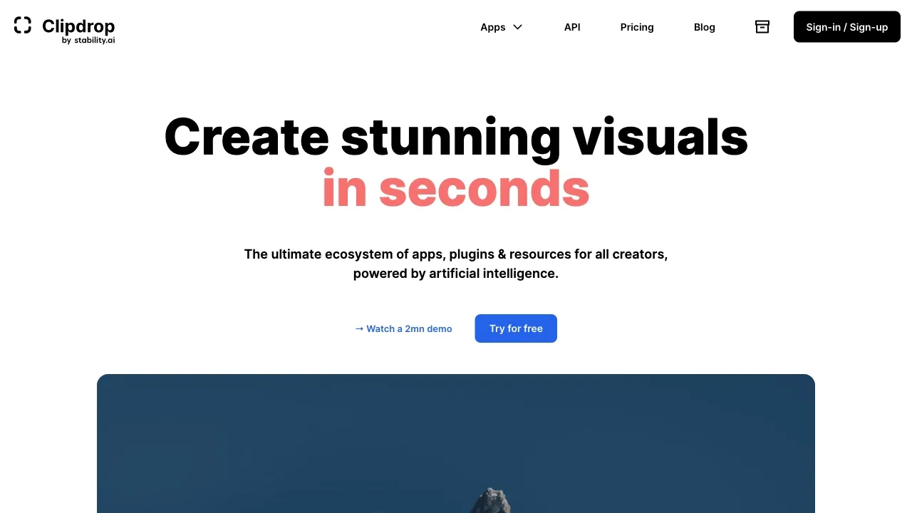ClipDrop: AI-Powered Image Editing and Enhancement Tools | Creati.ai