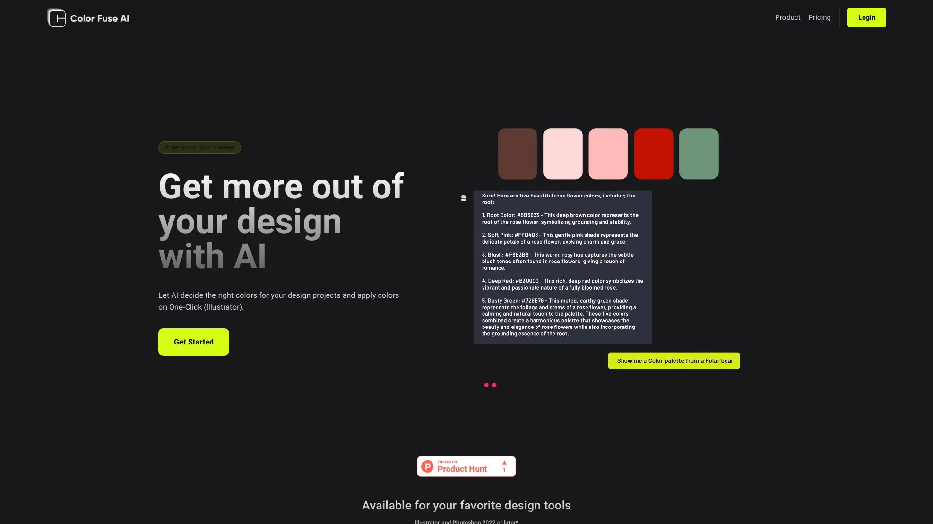 ColorFuse AI - AI Chat Color Palette Generator | Creati.ai