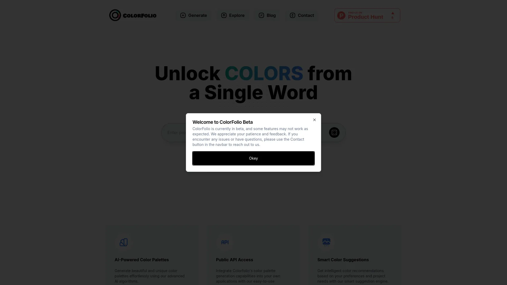 ColorFolio: AI-Powered Color Palette Generator | Creati.ai