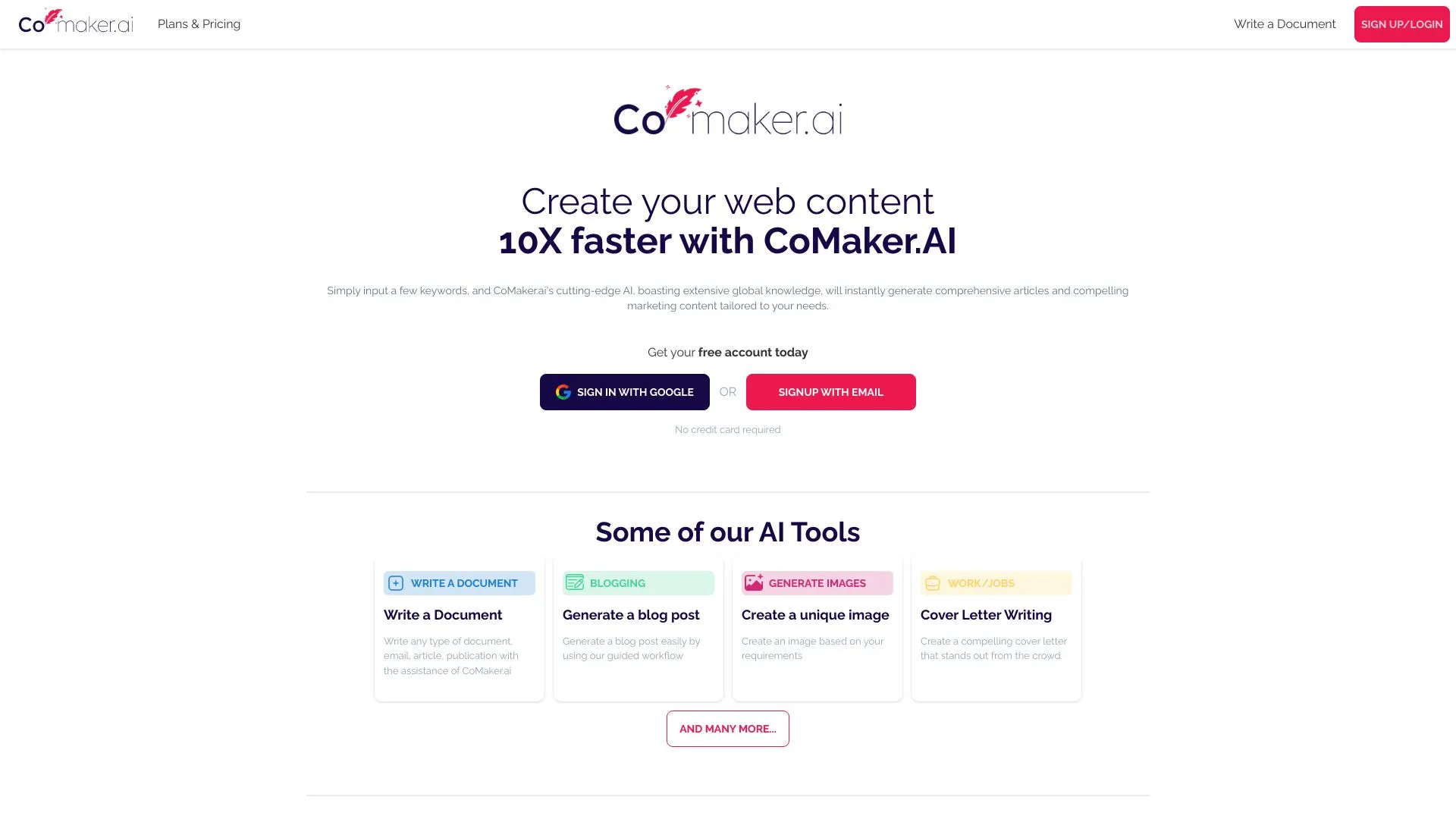 CoMaker.ai: AI Content Creation and Collaboration | Creati.ai