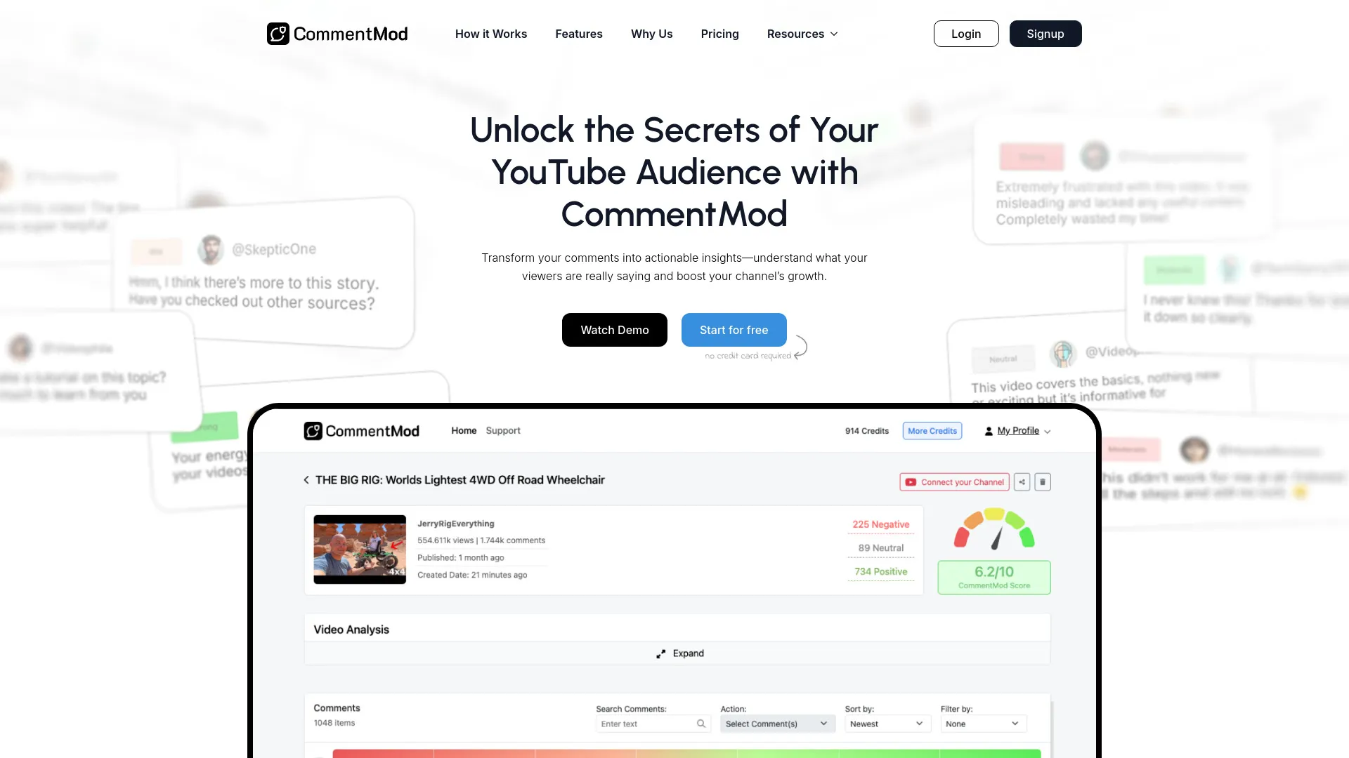 CommentMod: Unlock YouTube Comment Insights with AI | Creati.ai