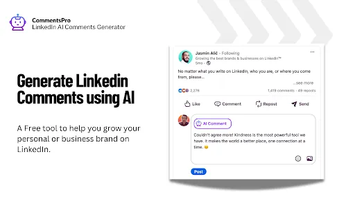 CommentsPro – LinkedIn AI Comments Generator | Creati.ai