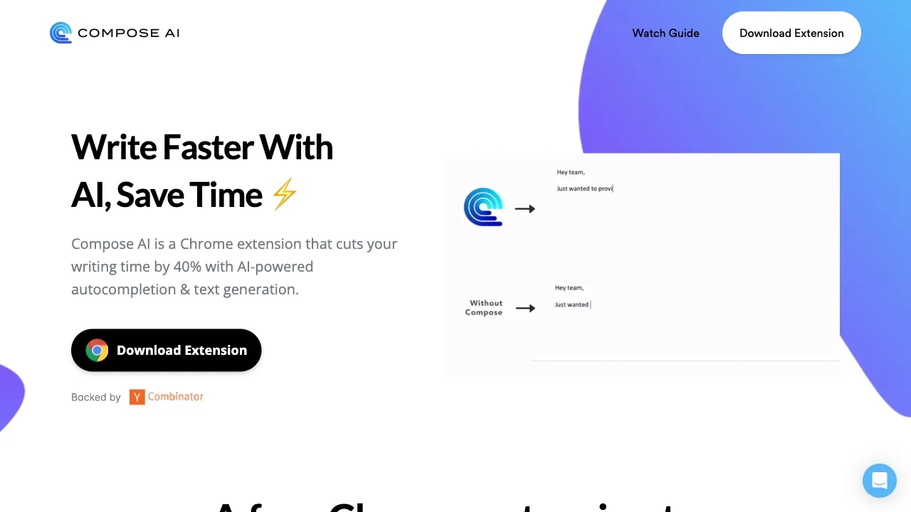 Compose AI: AI-Powered Writing Assistant for Faster Writing | Creati.ai