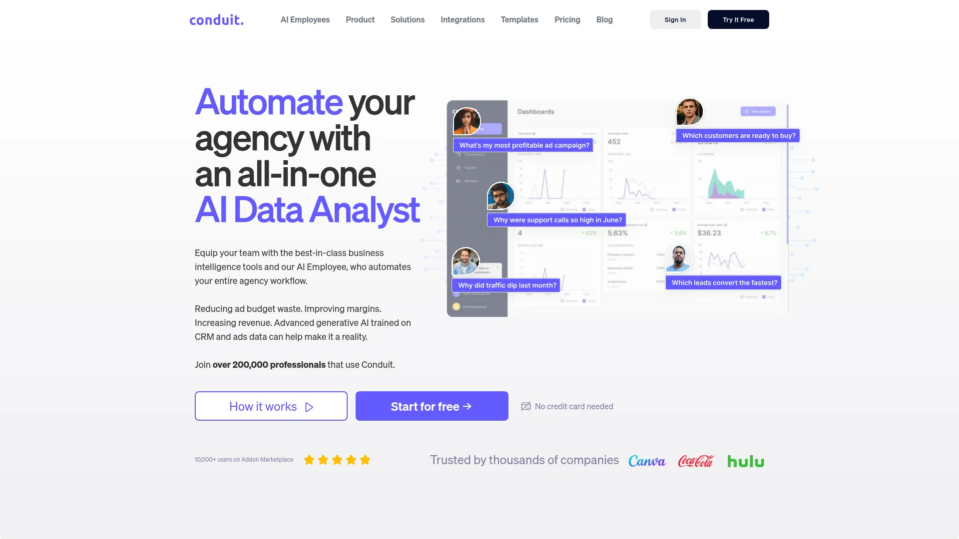 Conduit: Plataforma de Análisis de Datos y Automatización Impulsada por IA | Creati.ai