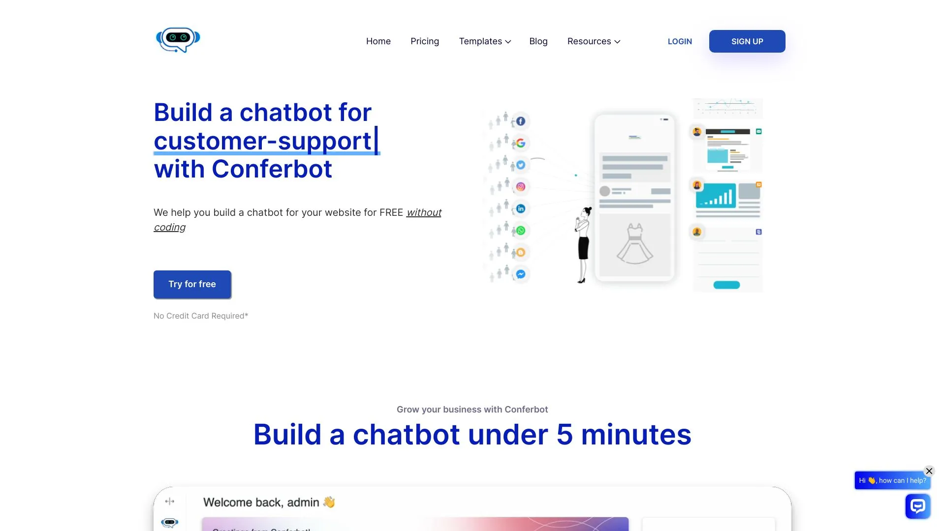 Conferbot - Mejore la Participación de su Sitio Web con Chatbots Sin Código | Creati.ai