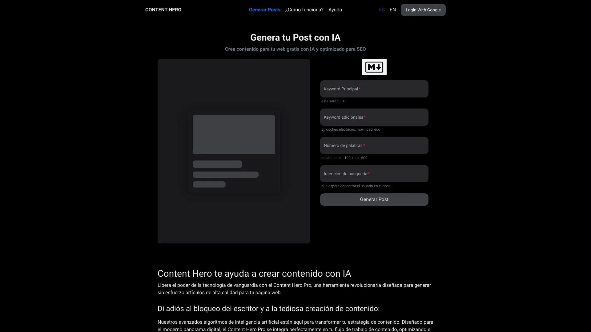 Content Hero - AI-Powered Article Generation Tool | Creati.ai