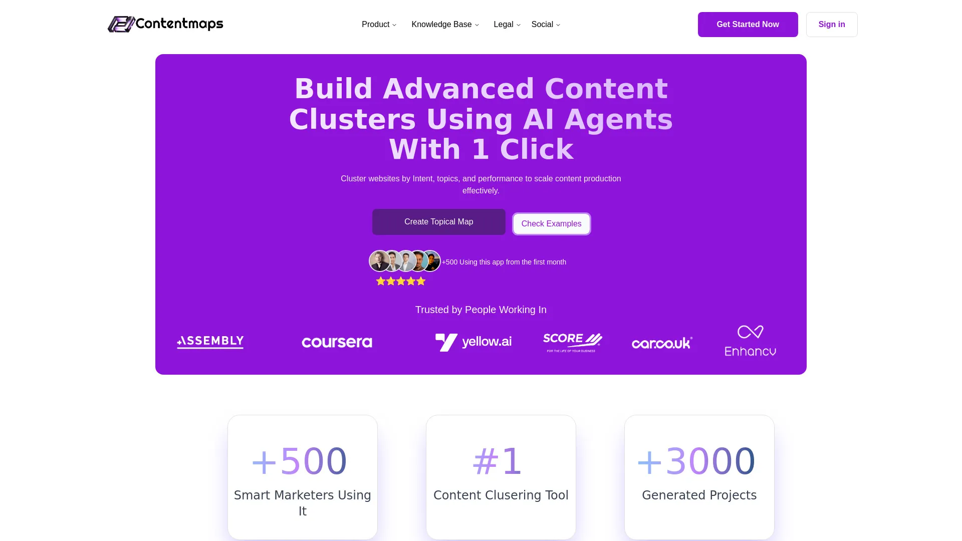 ContentMaps AI: Advanced Content Clusters and SEO Topical Maps | Creati.ai
