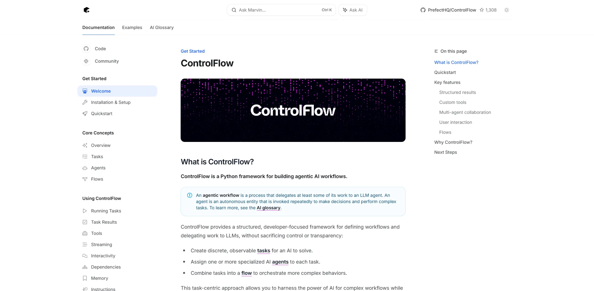 ControlFlow AI - Automatización Inteligente de Flujos de Trabajo | Creati.ai