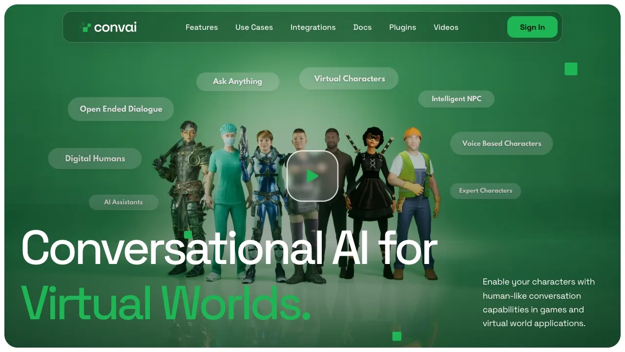 Convai: AI-Driven Conversations for Games & Virtual Worlds | Creati.ai