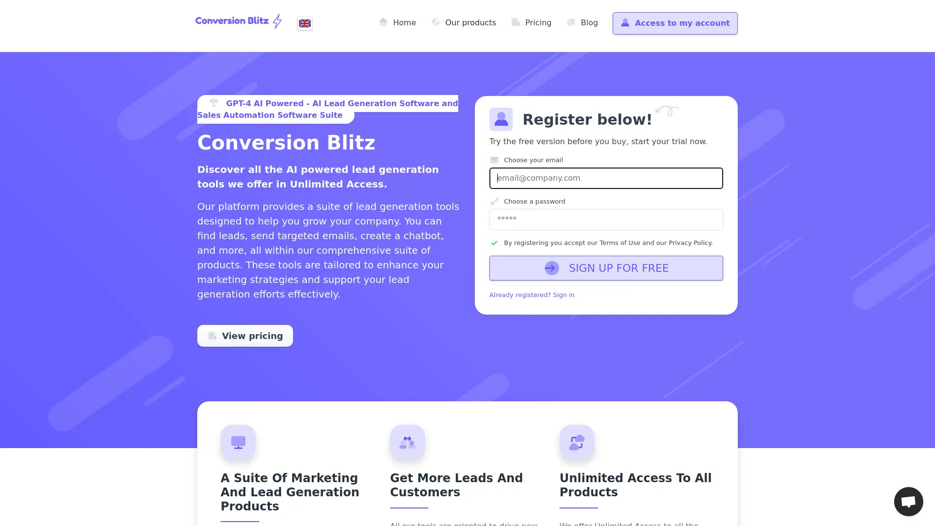 AI-Powered Lead Generation Software | Conversion Blitz | Creati.ai