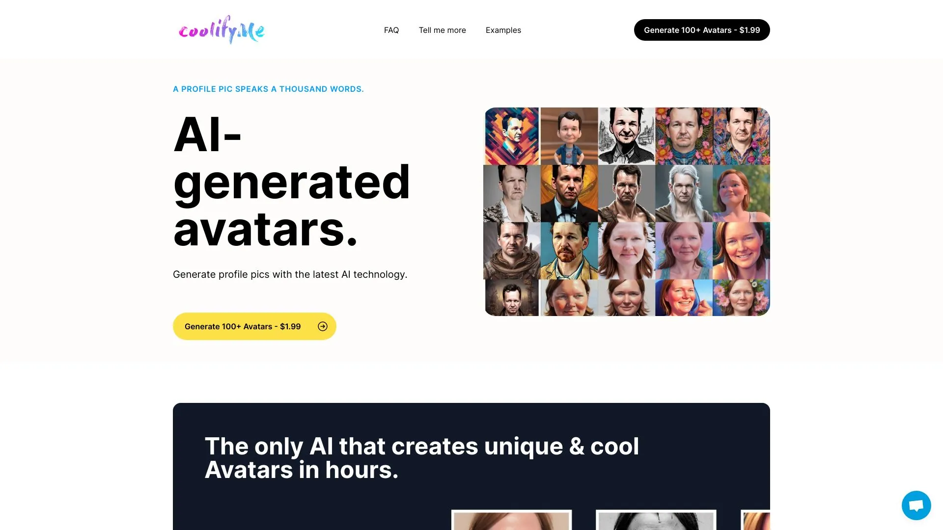CoolifyMe – AI-Generated Unique Avatars | Creati.ai