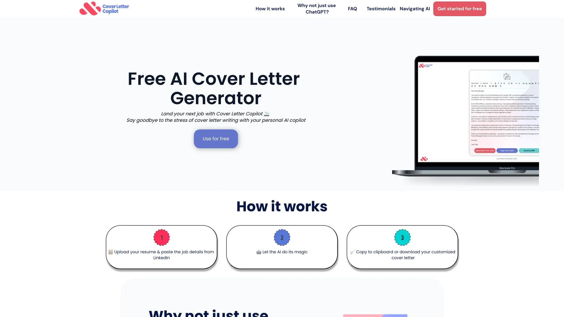 AI Cover Letter Generator - Cover Letter Copilot | Creati.ai