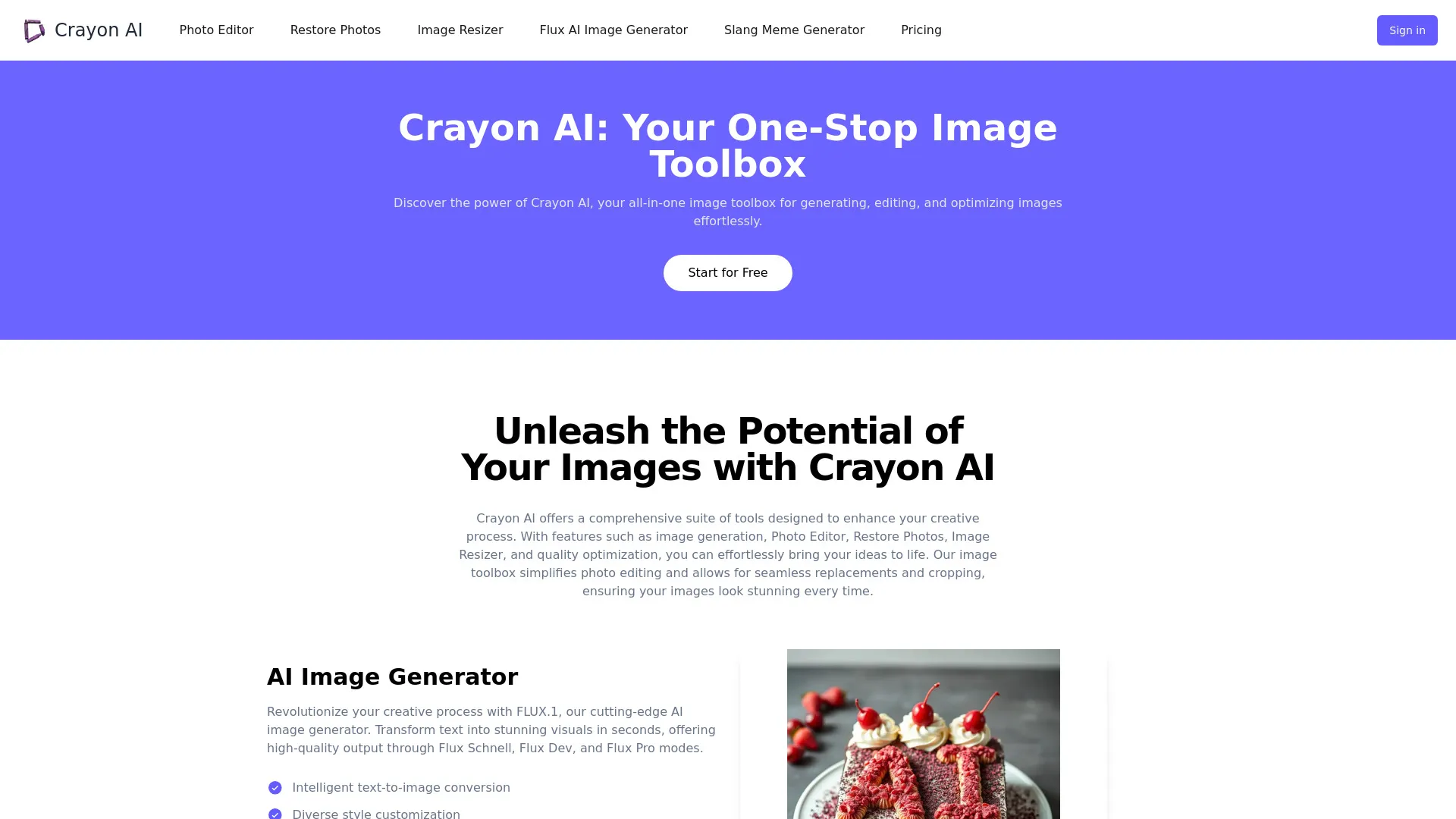 Crayon AI - Sua Caixa de Ferramentas de Imagem Definitiva | Creati.ai