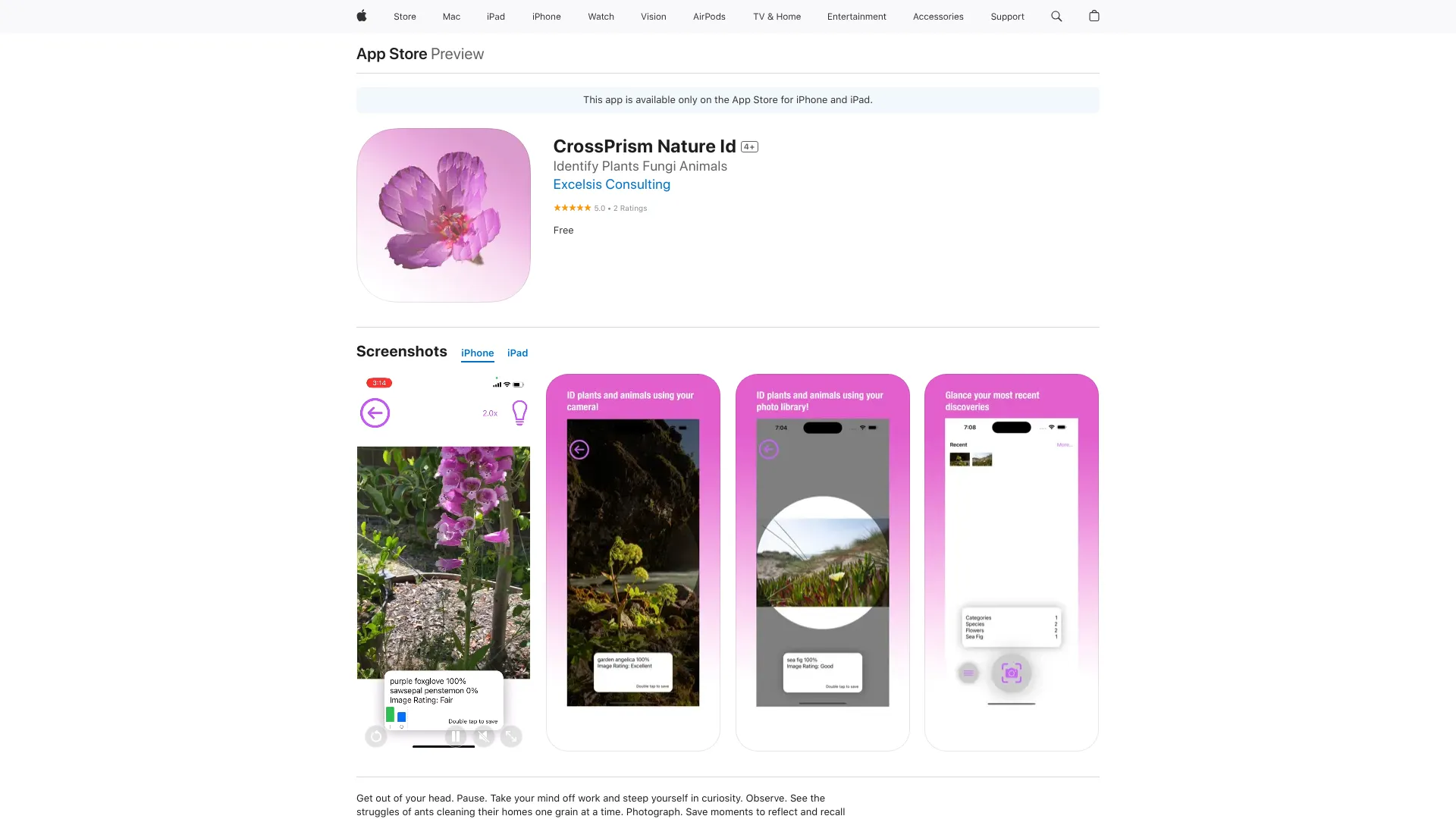 CrossPrism Nature ID - AI-Powered Nature Identification | Creati.ai