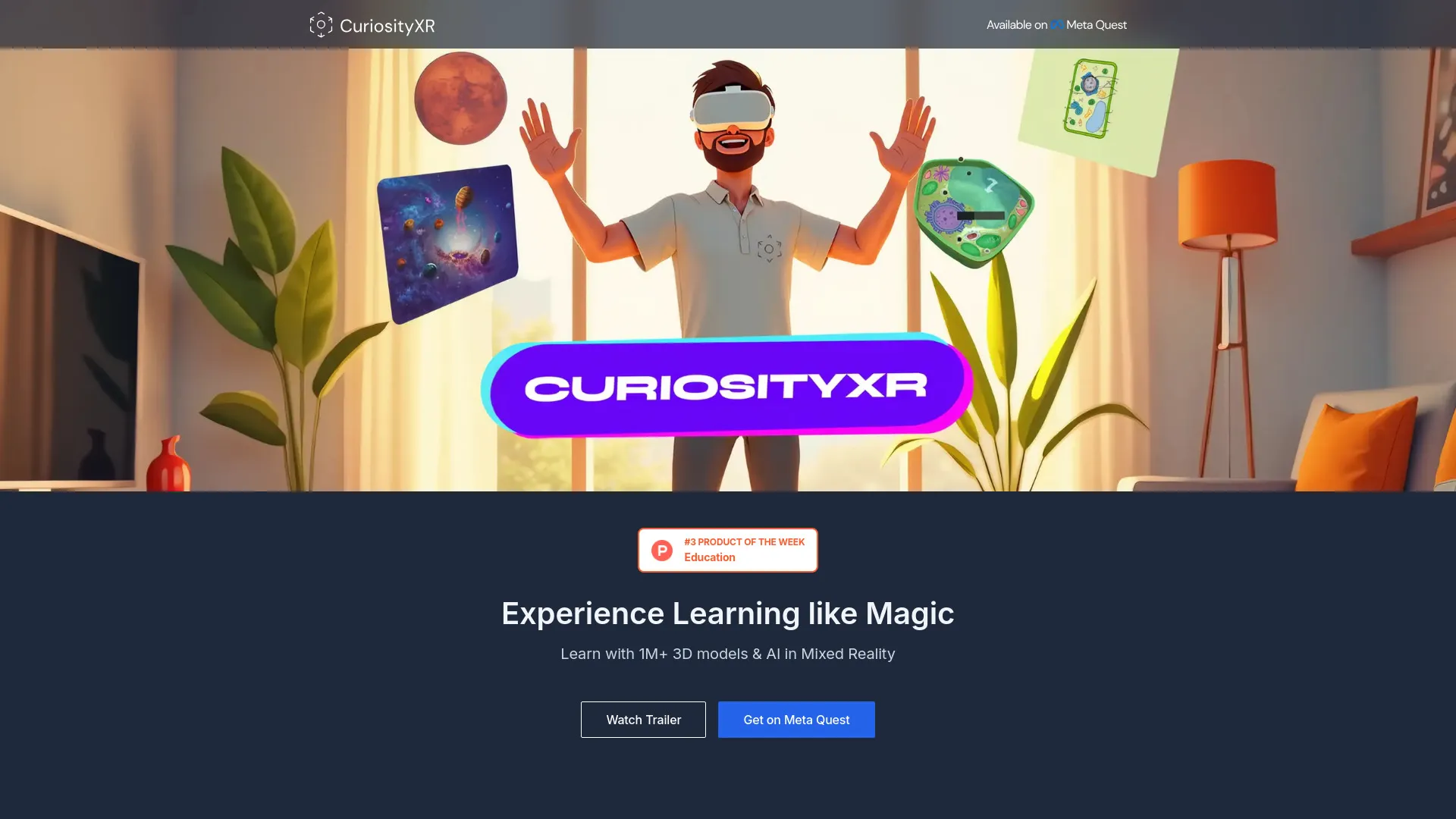 CuriosityXR - Learn in 3D with AI and Mixed Reality | Creati.ai