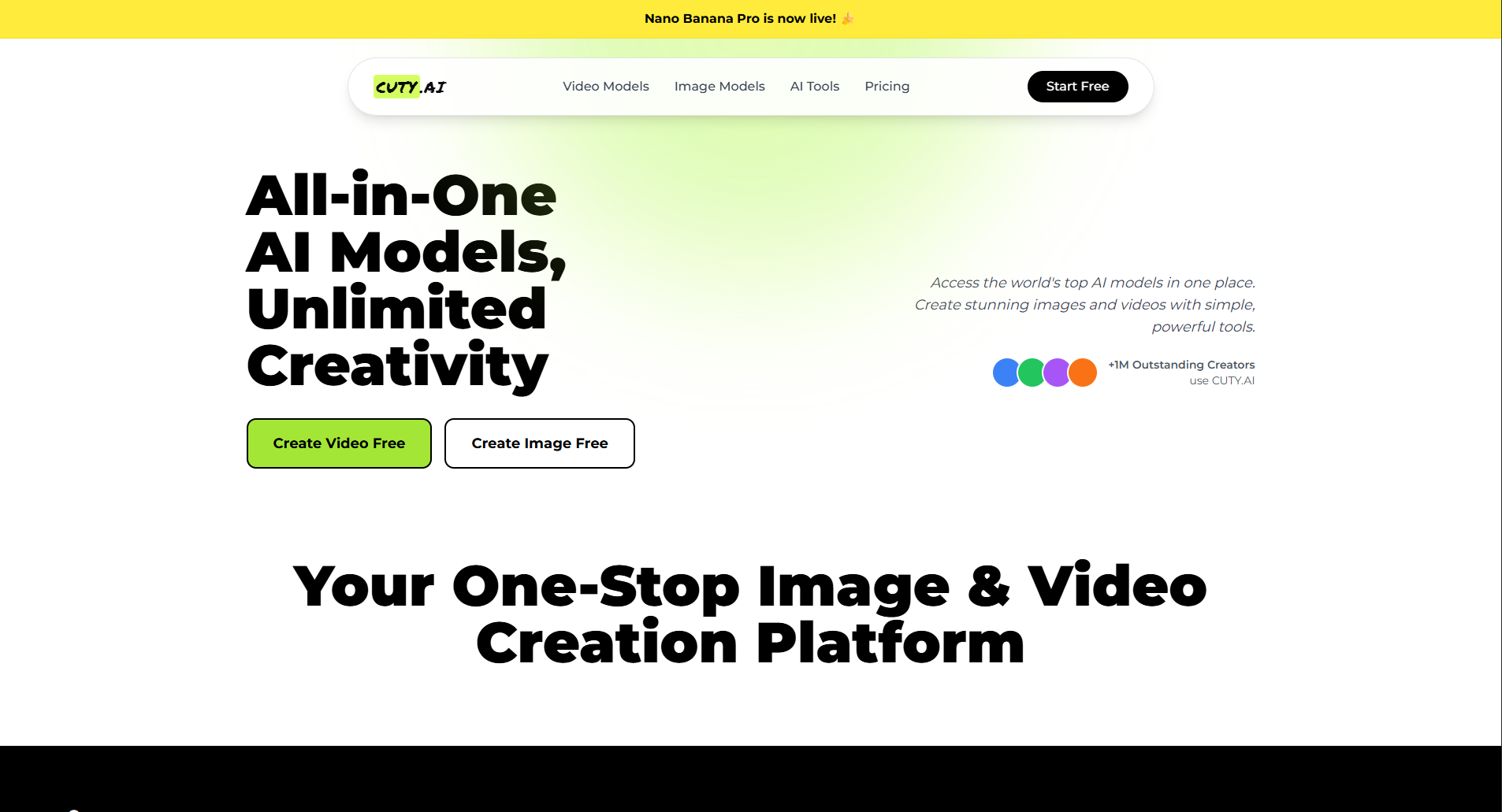 CUTY.AI — All-in-One AI Image & Video Creation Platform | Creati.ai