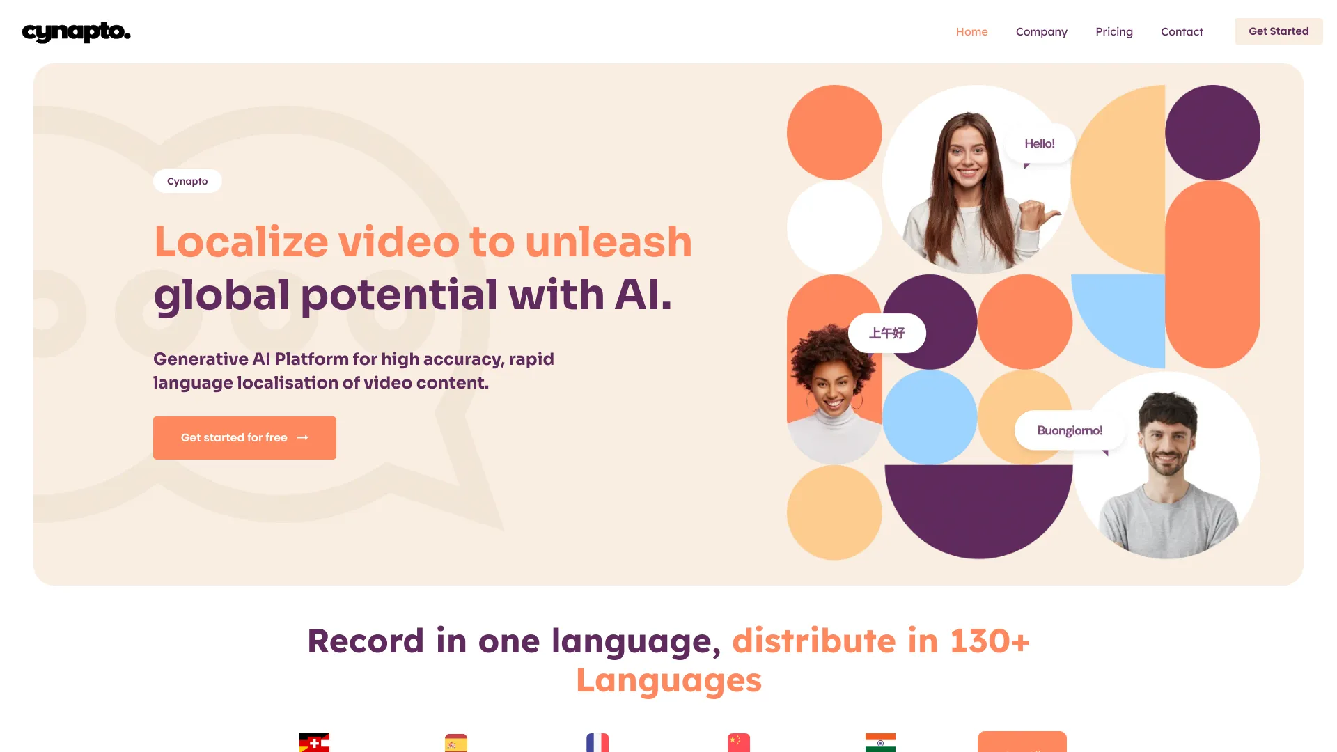 Cynapto: Generative AI Platform for Video Localization | Creati.ai