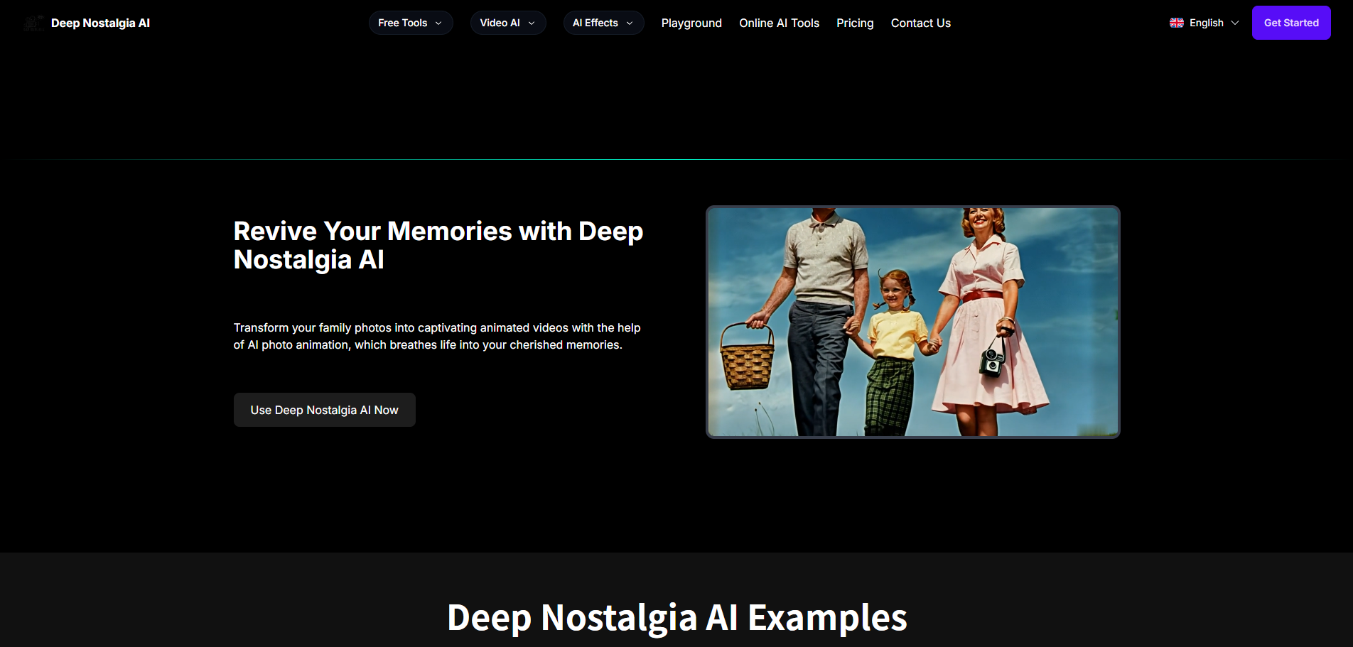 Deep Nostalgia AI — Animate Old Photos into Lifelike Videos | Creati.ai