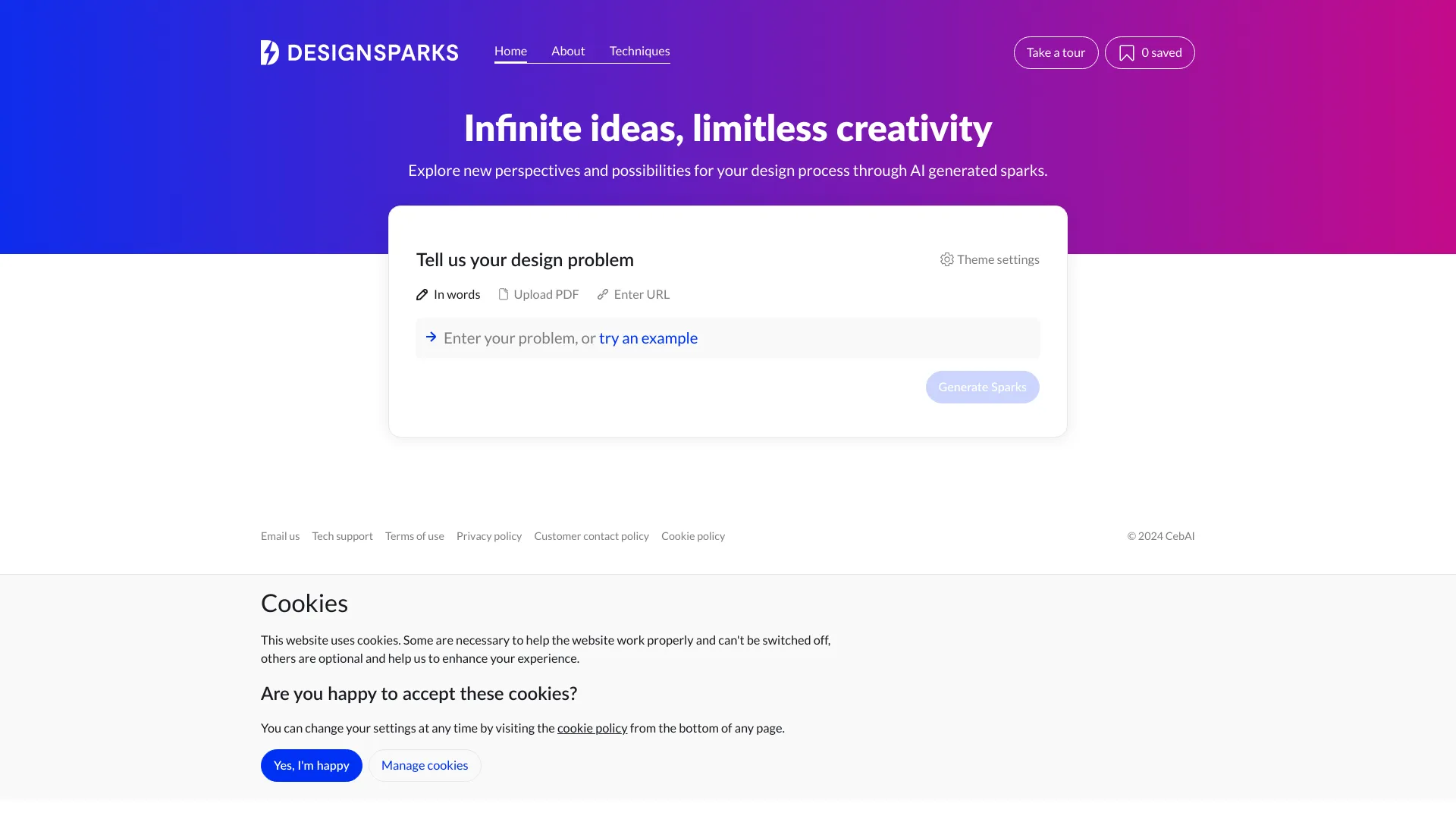 Design Sparks: Unlock Creativity with AI-Powered Solutions | Creati.ai