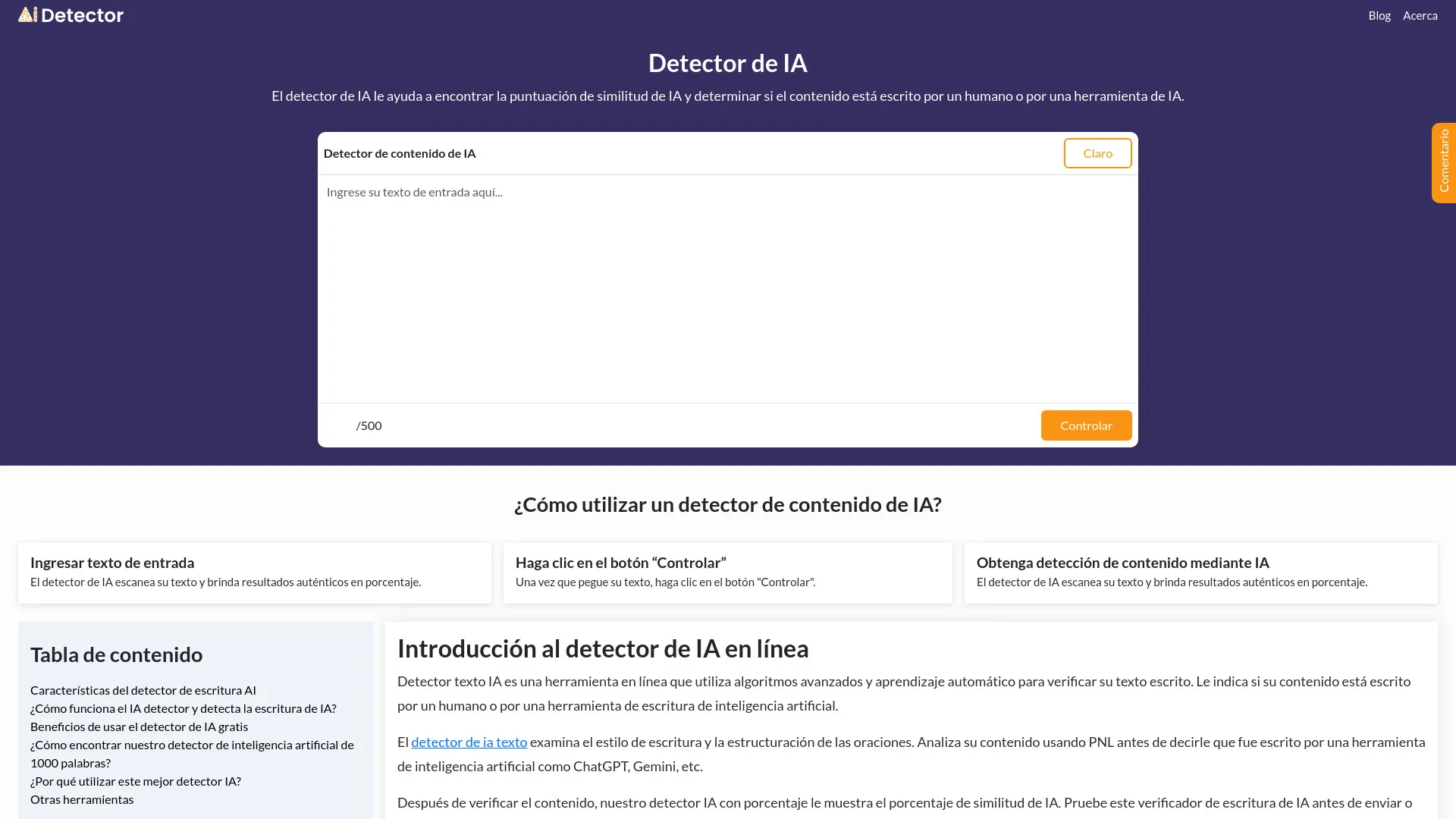 Detector de IA - Identificar Contenido Humano y de IA | Creati.ai