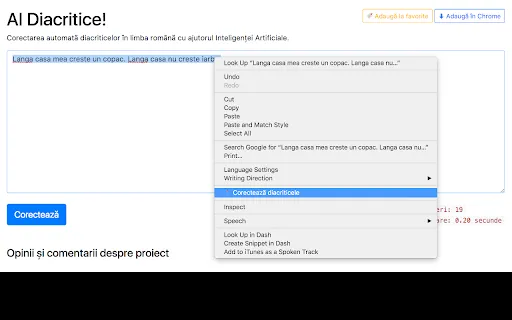DiacriticEAI: Romanian Diacritic Correction Tool | Creati.ai