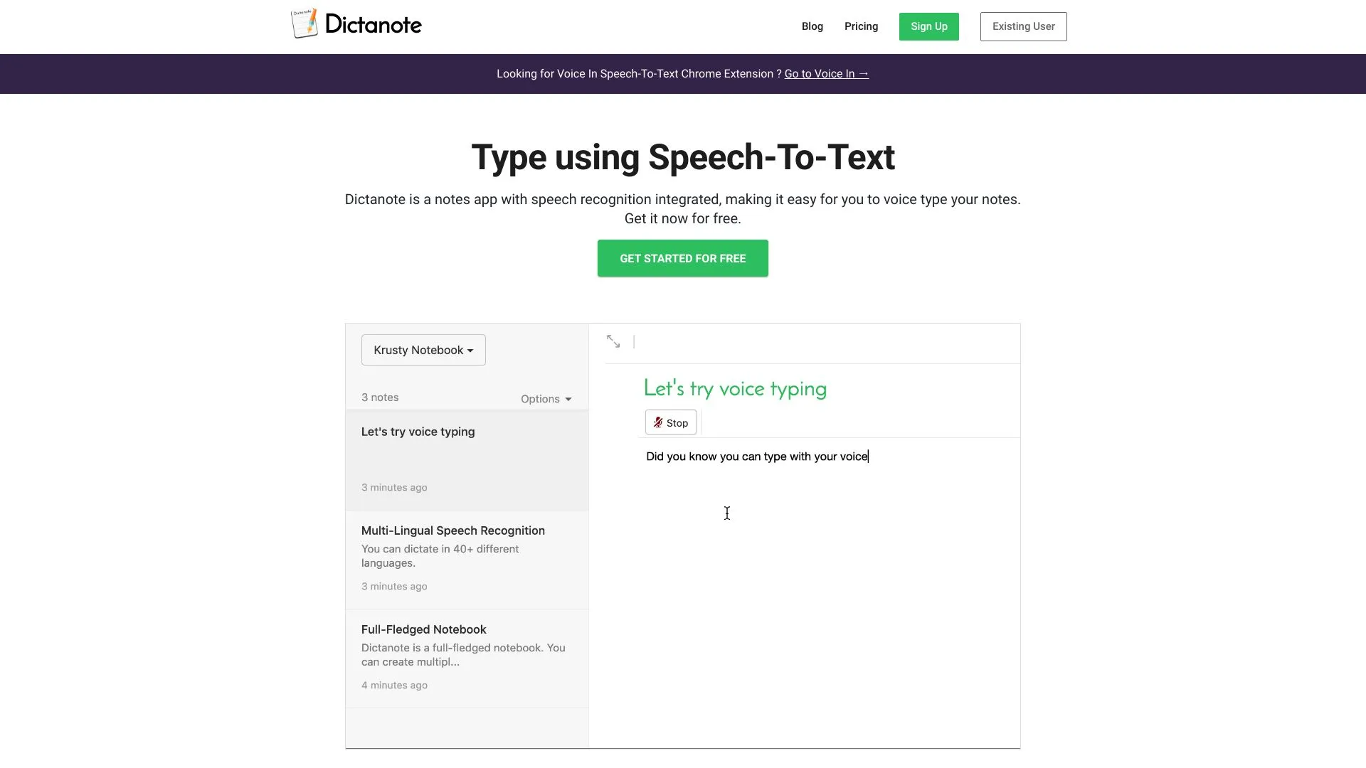 Dictanote: Modern Note-Taking with Speech-to-Text | Creati.ai