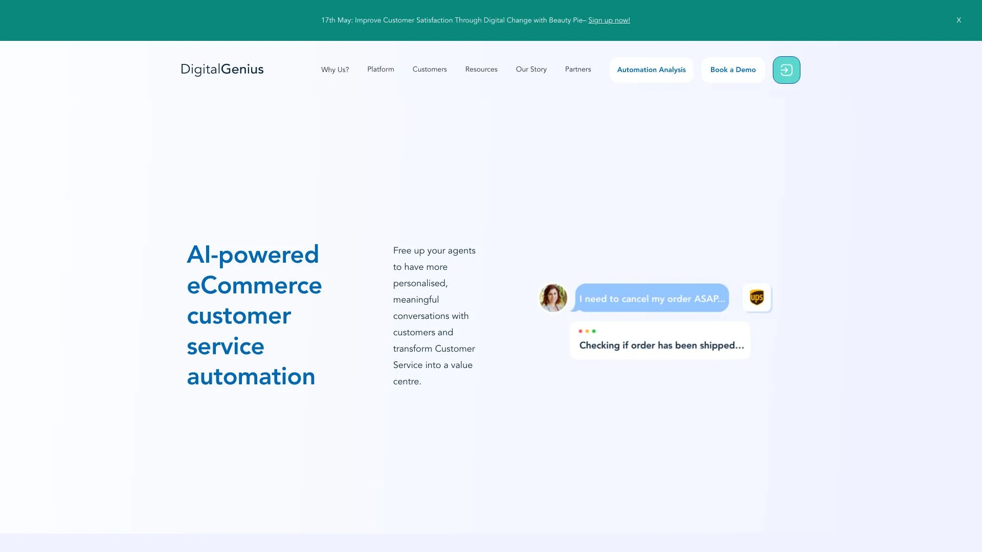 DigitalGenius: AI-Powered Customer Service Automation | Creati.ai
