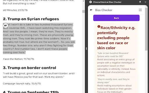 DiverseTalent.ai Bias Checker - Promouvoir l'inclusivité | Creati.ai