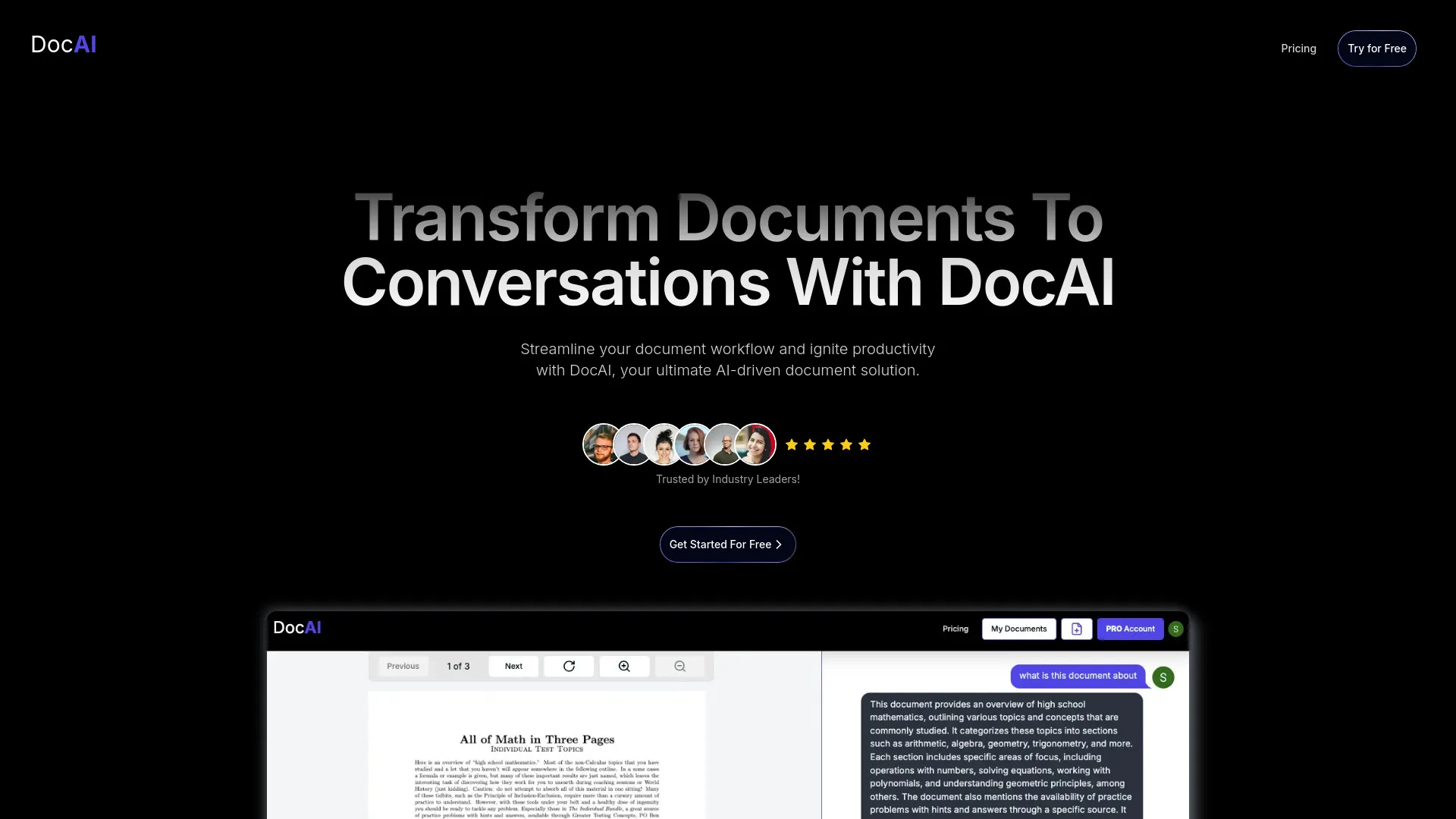 DocAI - Transform Your Documents with AI | Creati.ai