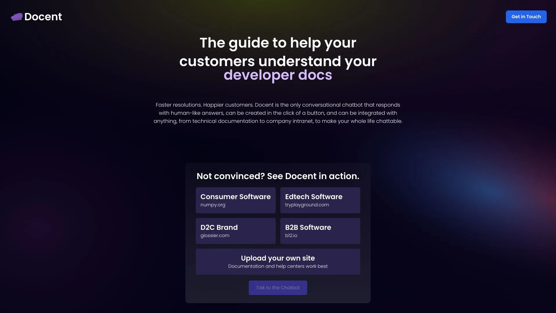 Docent AI - Transform Your Customer Support Experience | Creati.ai